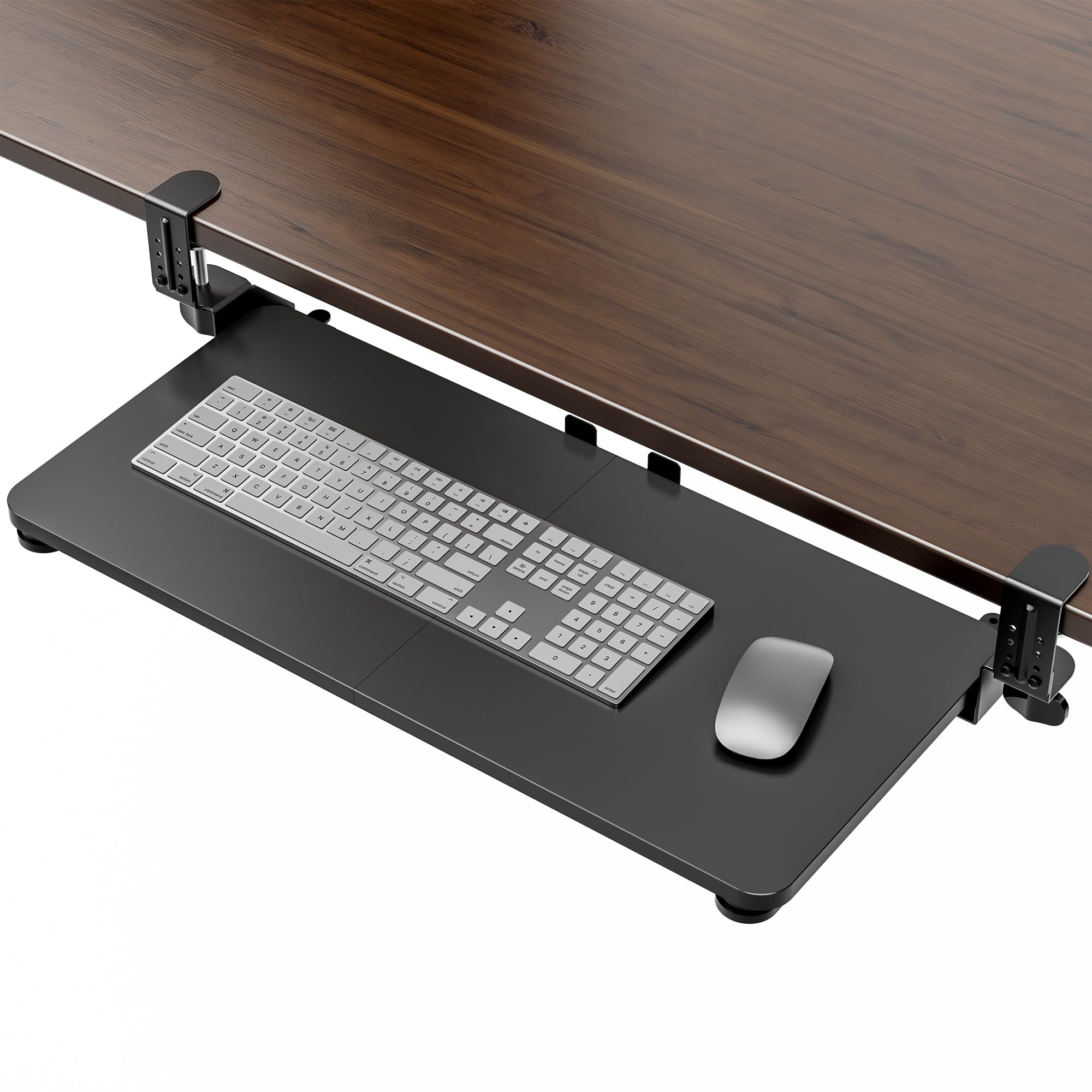 Undermounted Monitor Keyboard Mount Ergonomic Keyboard FERSGO Under