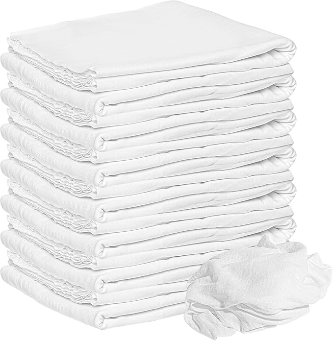 Amazon.com: Nabob Wipers New Lint Free Rags 100% Cotton Cleaning Rags ...
