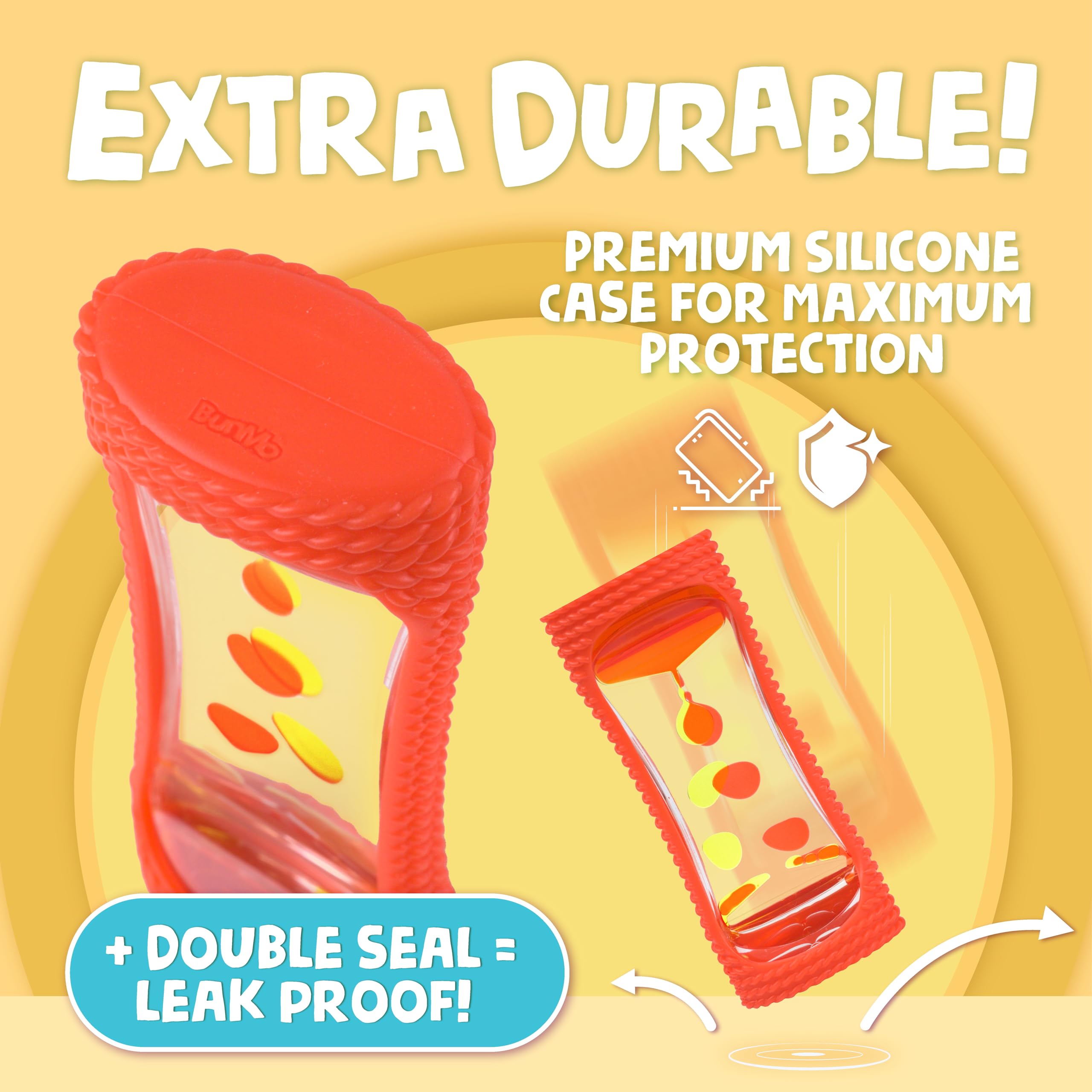 Snapklik.com : BunMo Red Liquid Motion Bubbler Liquid Timer Bubble ...