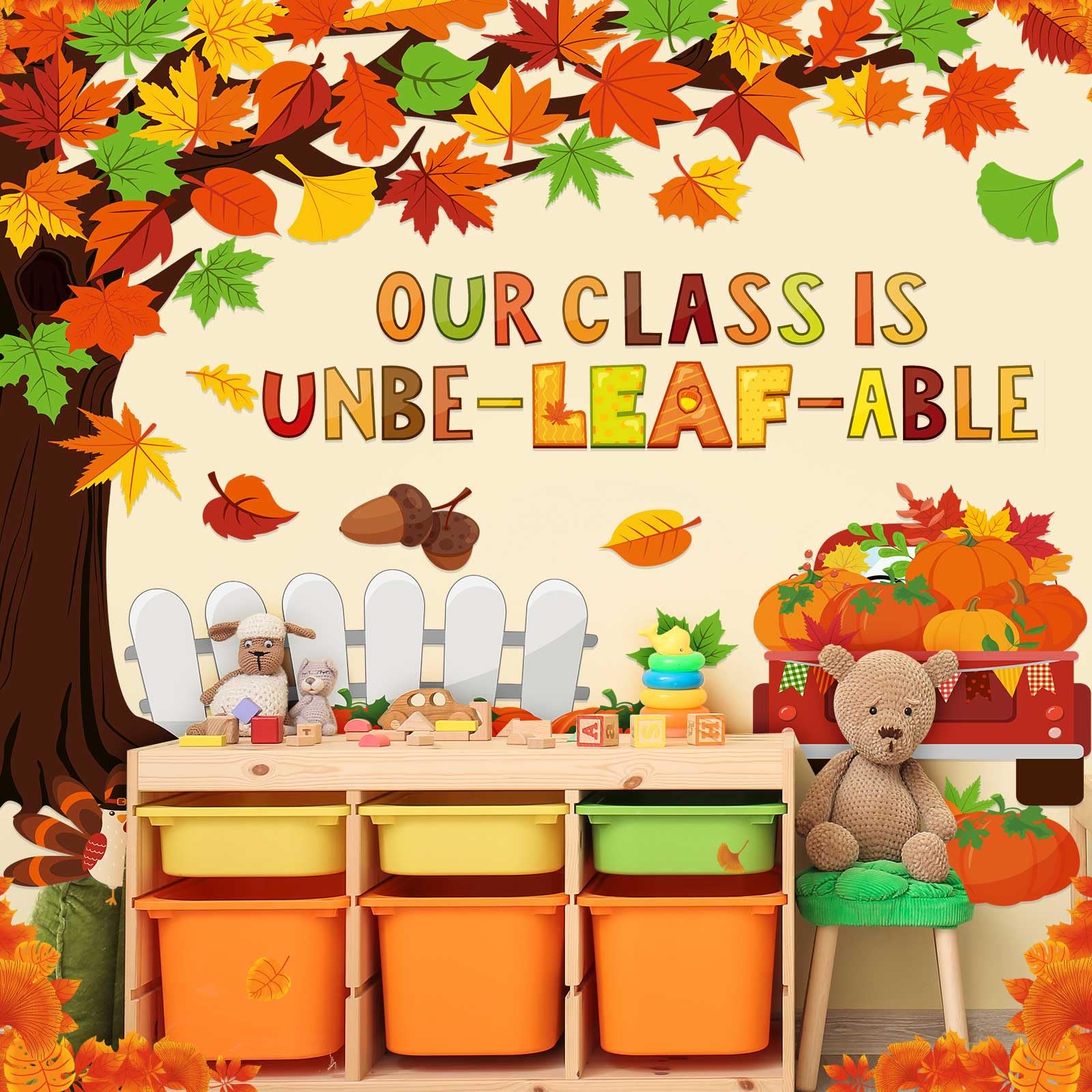 Snapklik.com : Pasimy 96 Pcs Fall Bulletin Board Decorations ...