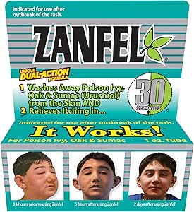 Amazon.com: ZANFEL - Poison Ivy, Oak & Sumac Wash, 1 Oz : Health ...