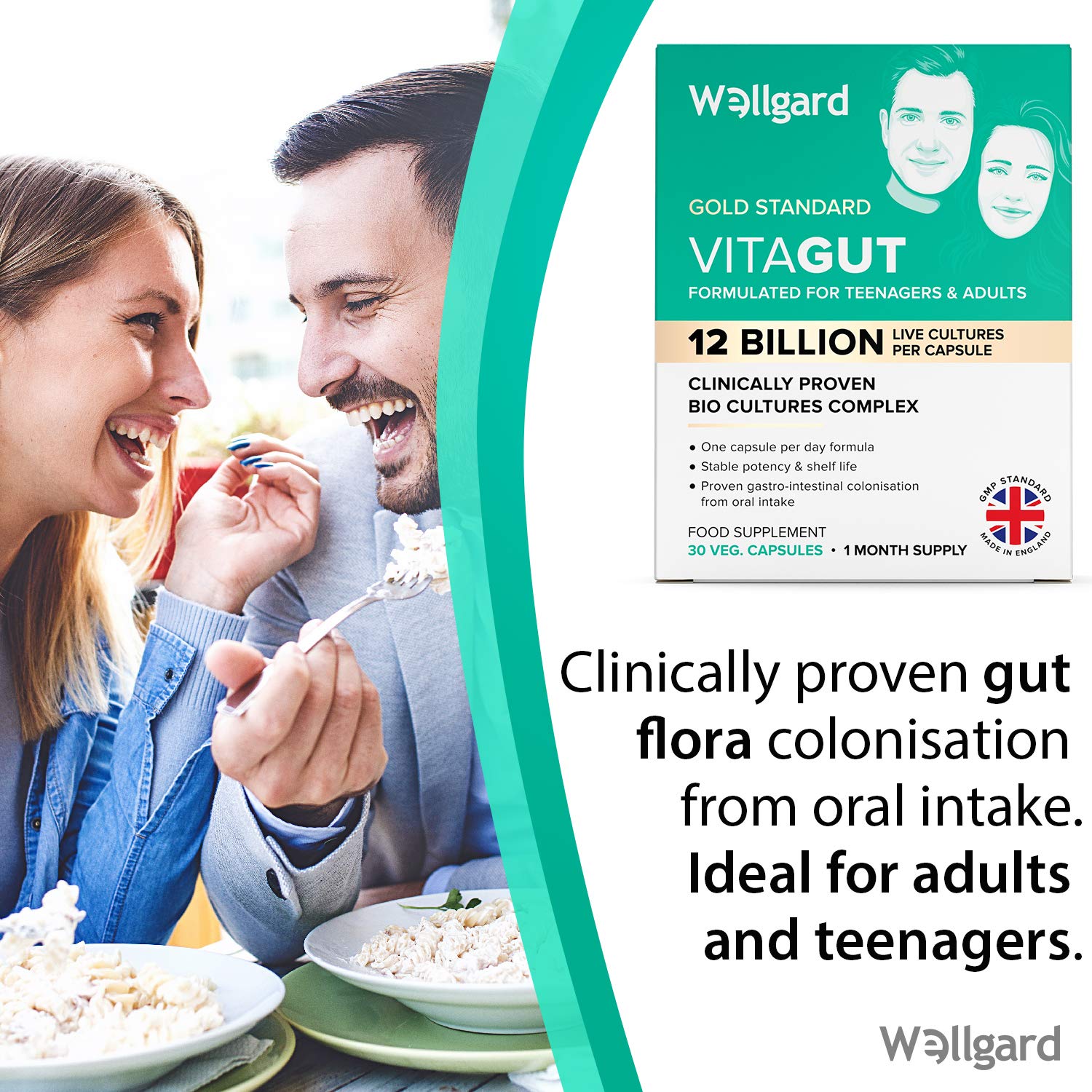 Wellgard Vitagut for Adults & Teenagers - Clinically Proven Bio ...