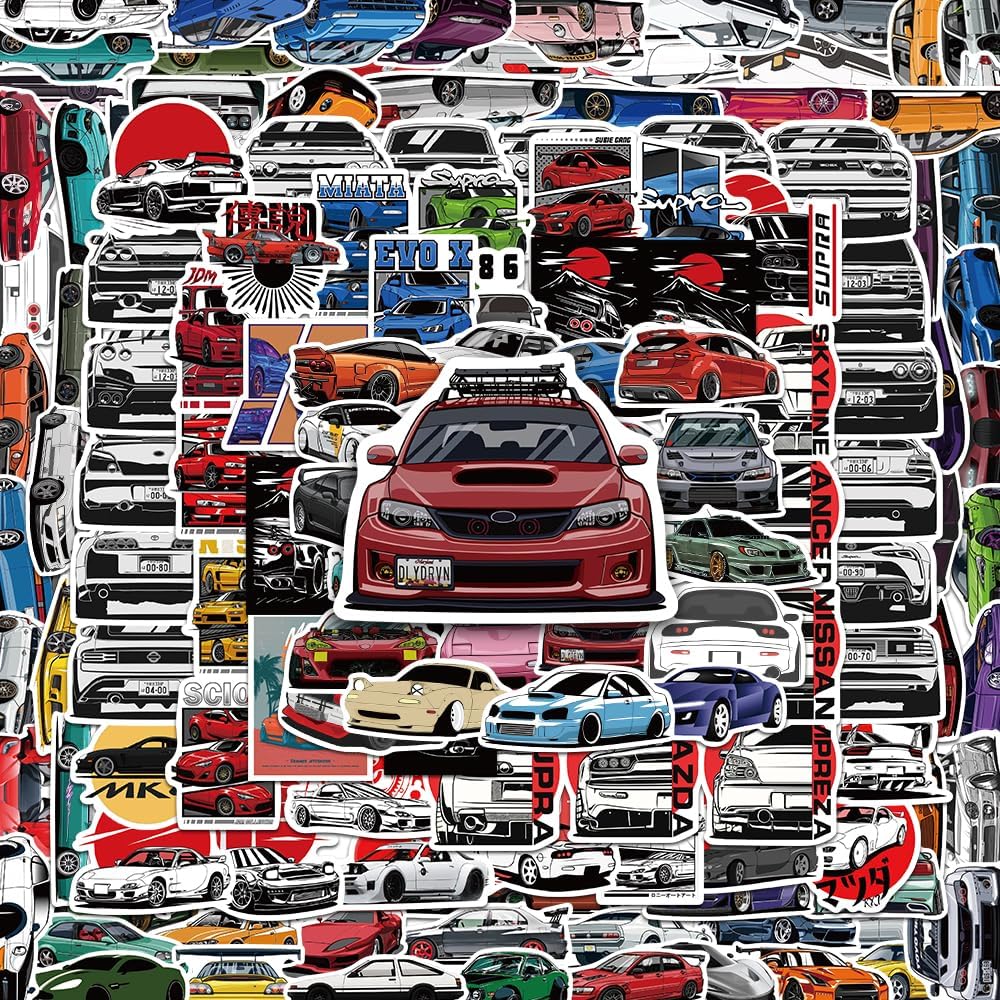 Amazon.com: Car Stickers,100 Pcs Cute Decals,PVC Vinyl Waterproof ...