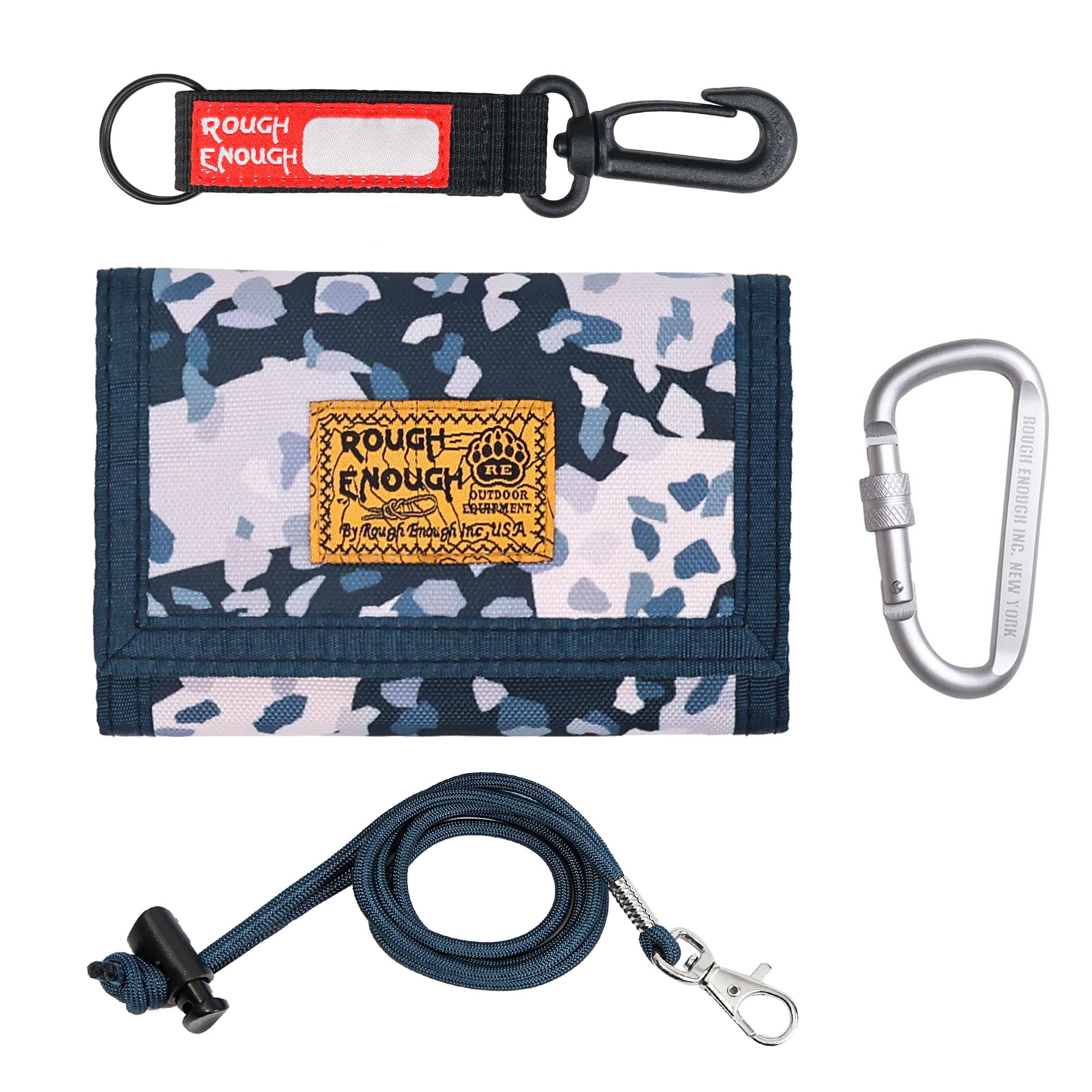 Amazon.com: Rough Enough Kids Wallet for Boys Preppy Teen Neck Lanyard ...