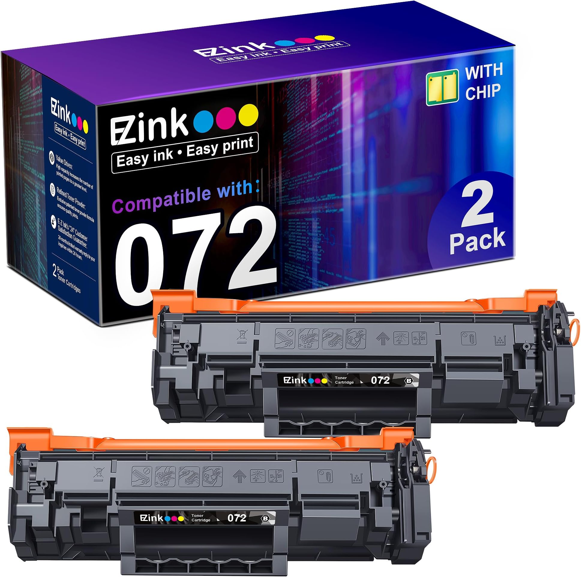 Amazon.com: E-Z Ink 072 Toner Cartridge Compatible for Canon 072 Toner CRG072 CRG-072H Toner ...
