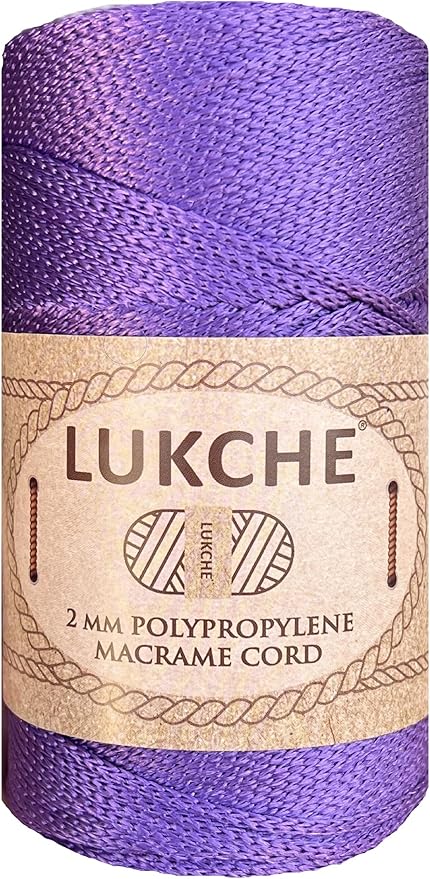 Amazon.com: Polyester Macrame Cord 2mm x 251 Yards, 100% Polypropylene ...