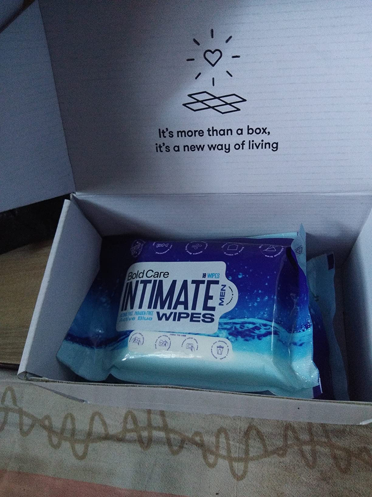 Bold Care Active Blue Intimate Cleansing Wipes For Men | pH Balanced ...