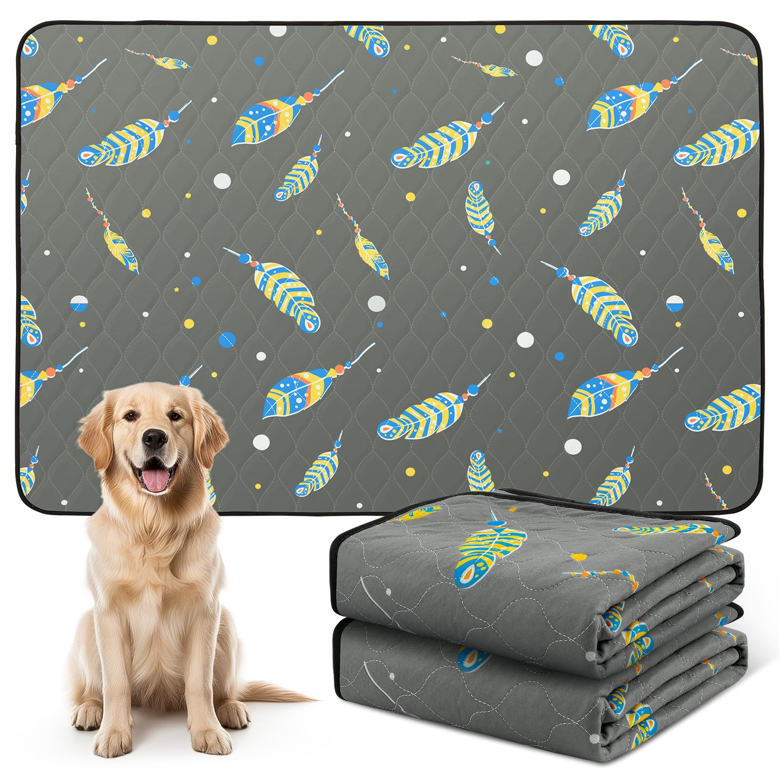 Amazon.com: Washable Pee Pads for Dogs: 2 Pack Reusable Puppy Pads ...