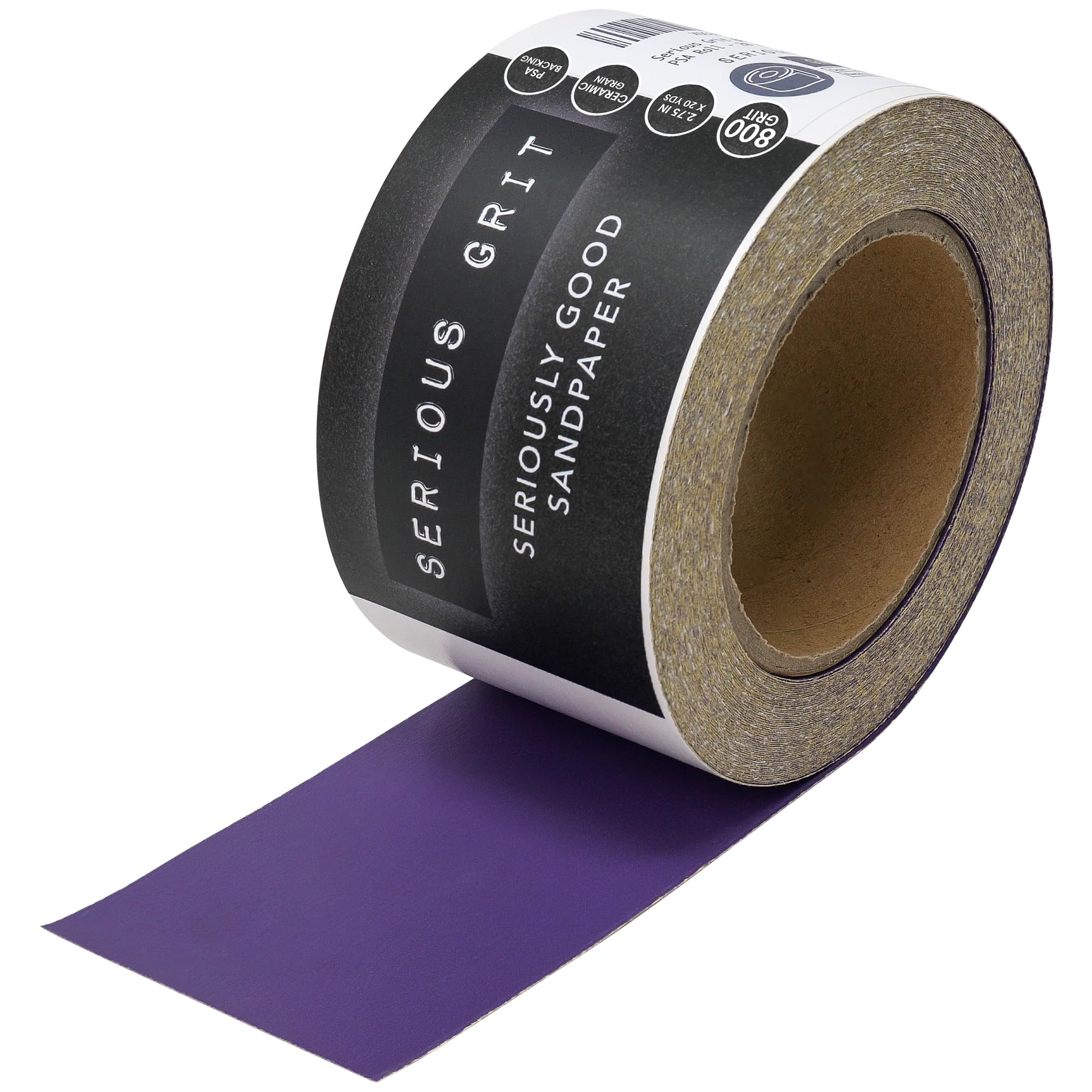 Snapklik.com : Serious Grit - 800 Grit Ceramic Grain PSA Sandpaper Roll ...