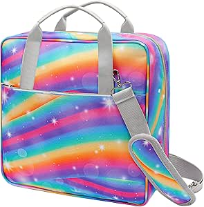 Amazon.com : Zipper Binder with Strap, 2 Inch 3 Ring Binders, 500 Sheet ...