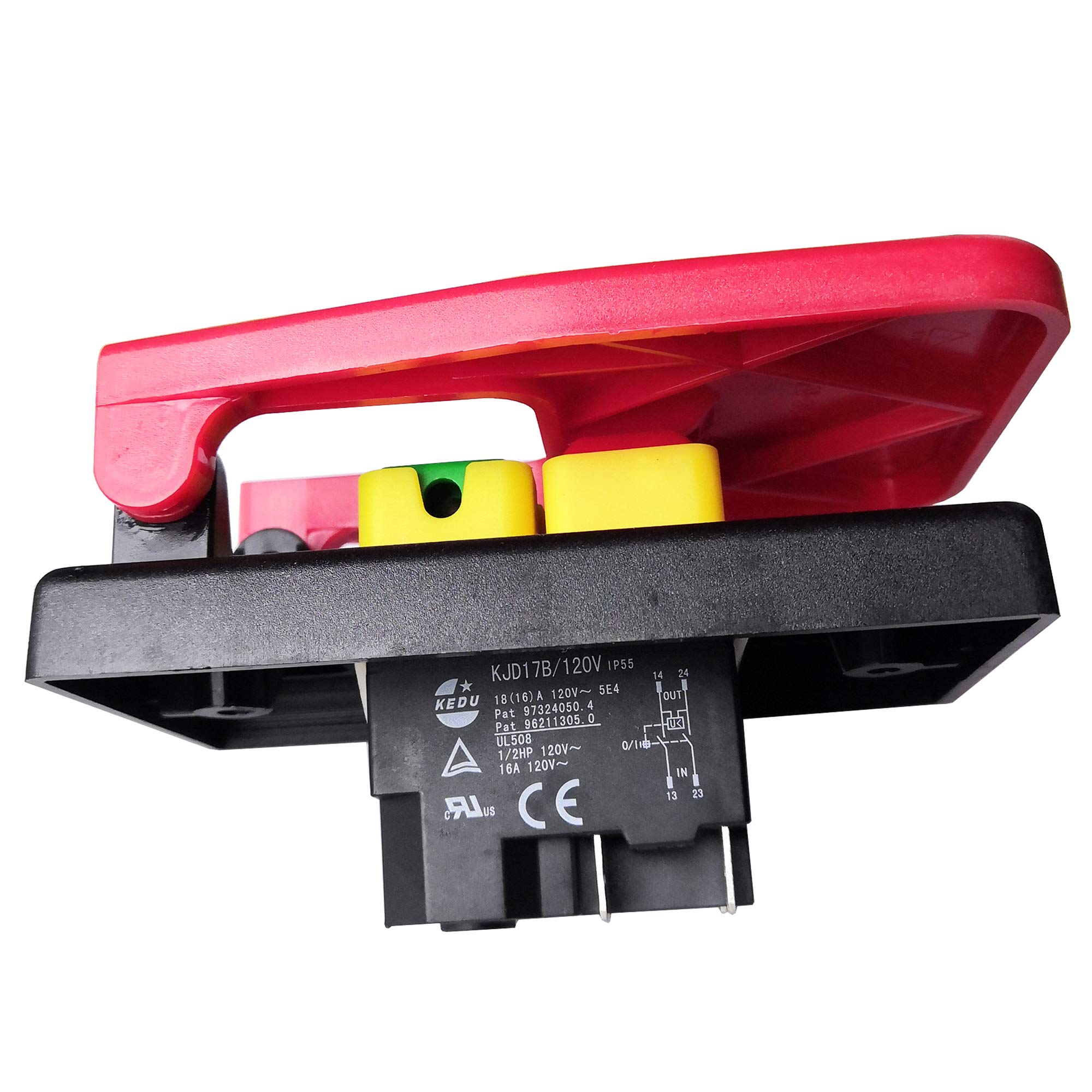 Buy KEDU KJD17B/120V 110V 4Pin NVR Electromagnetic Pushbutton Switches ...