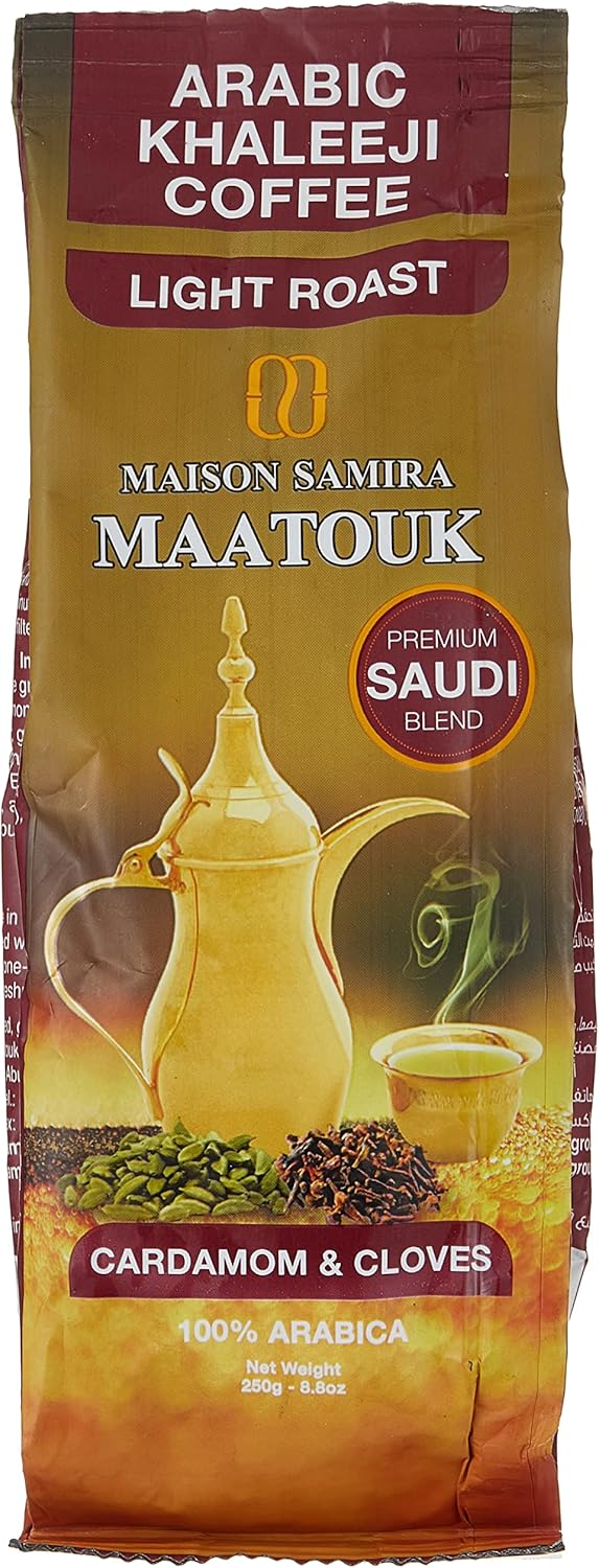 Maatouk Coffee, Light Roast Arabic Coffee, Rich And Intense Aroma, With ...
