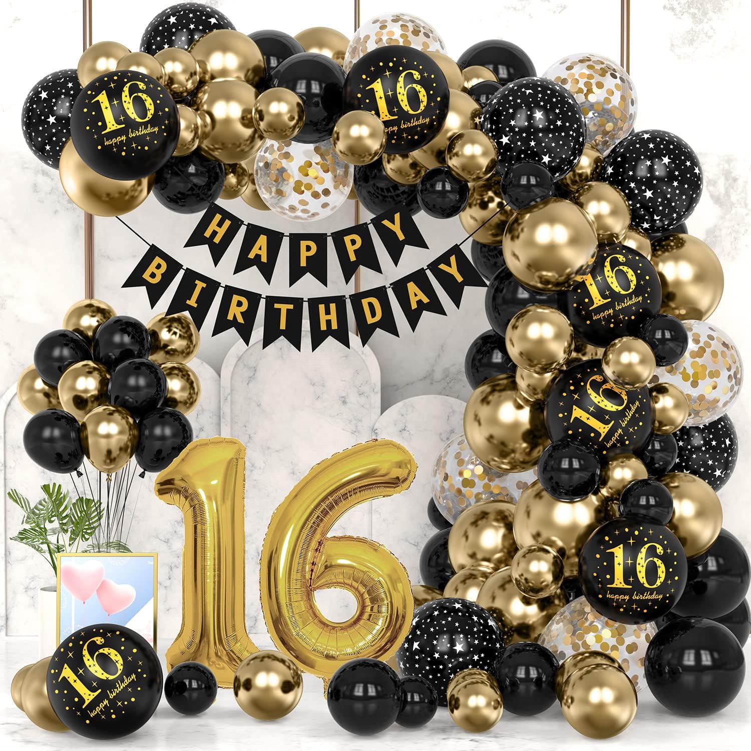 Decoration Anniversaire Ballon 16 ans 16 Ans Décorations Anniversaire ...