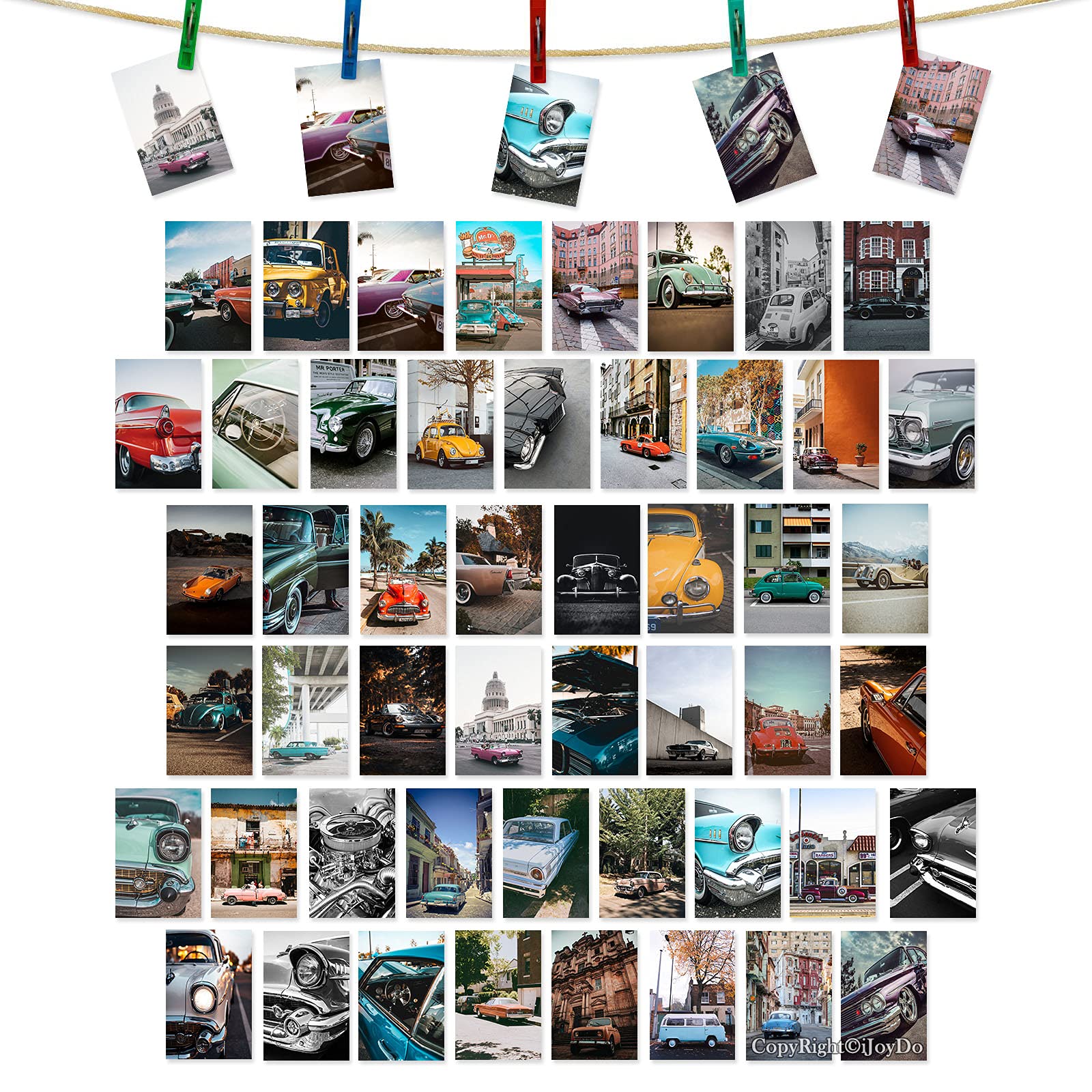 Car Wall Collage Kit Pictures Wall Art Print Cute Teen | Desertcart INDIA