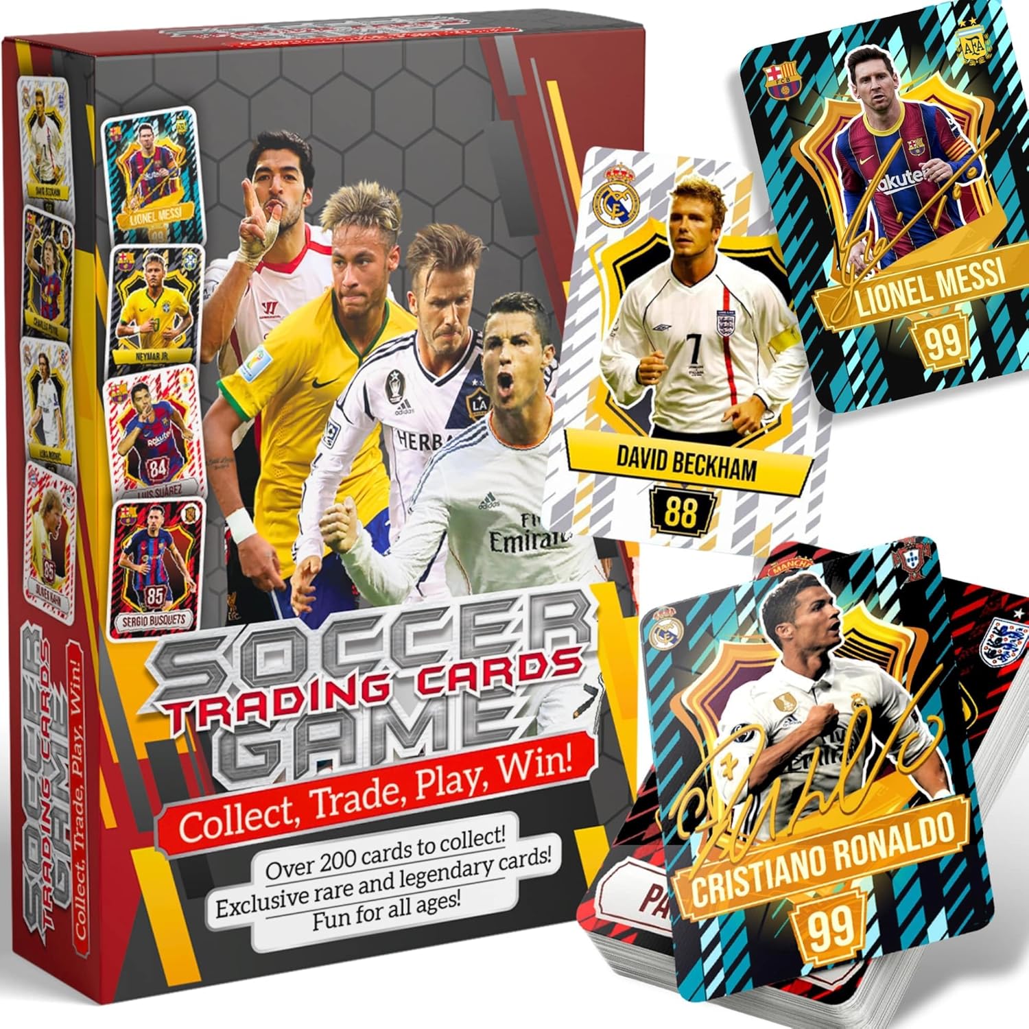 Amazon.com: Soccer Trading Cards 2024/2025 - Unique 50 Star Player Cards - Look for Signed ...