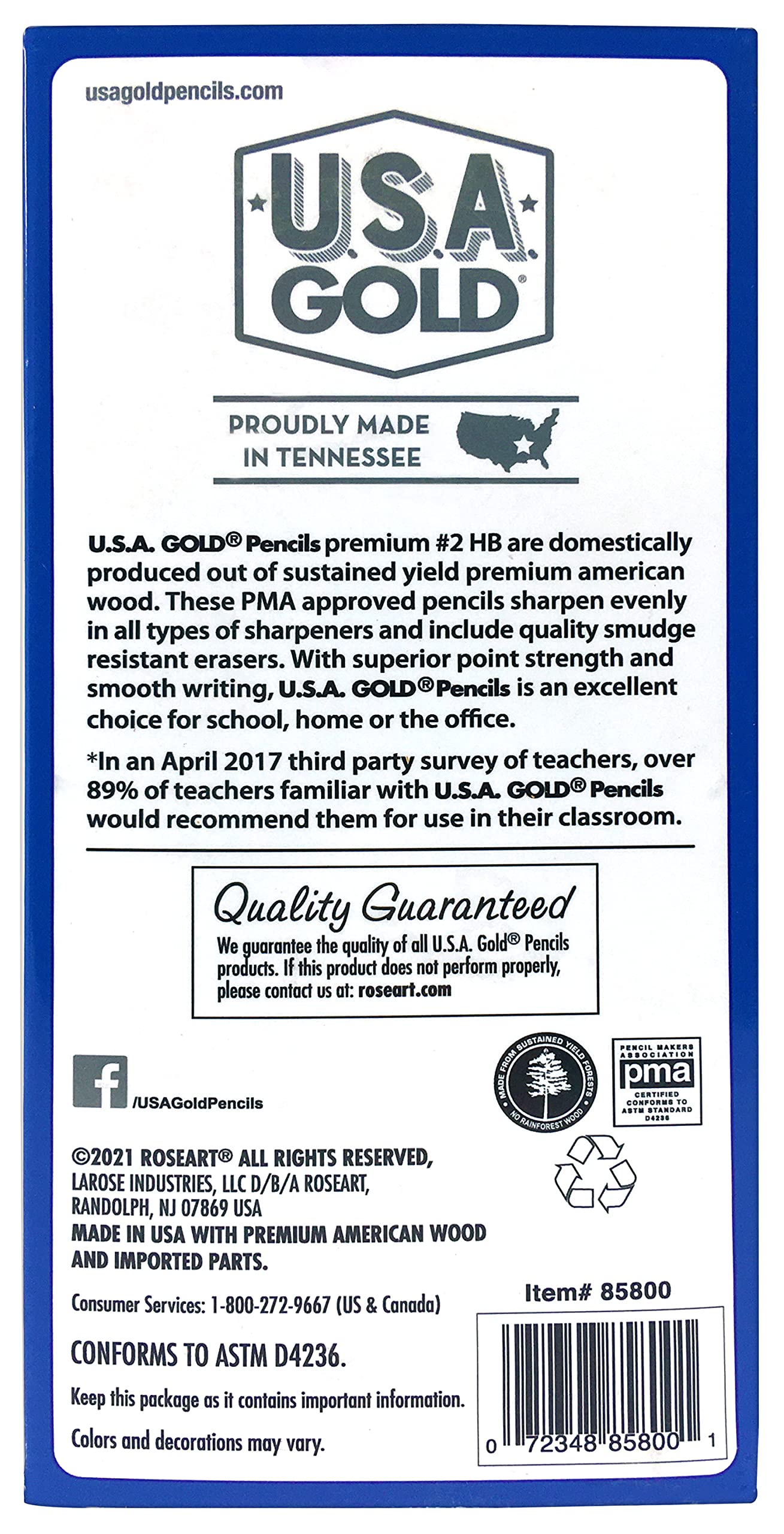 Snapklik.com : Cra-Z-Art USA Gold Pre-sharpened American Wood Cased #2 ...