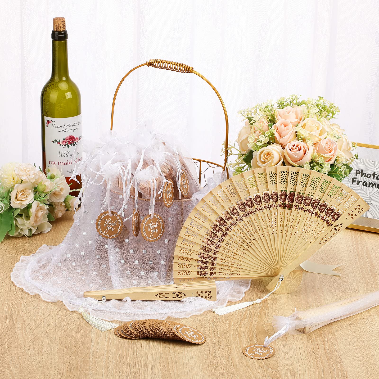 Wedding hand fans in bulk 60 photos - Vianawedding.com