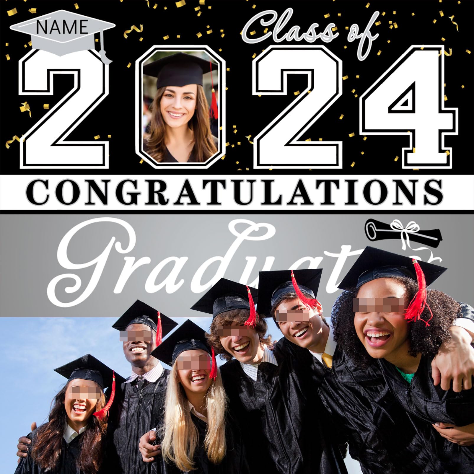 Snapklik.com : Custom Graduation Party Decorations 2024-Personalization ...