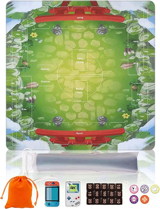 Amazon.com : Cylvenor Premium PTCG playmat Set - 24x24 for Pokemon mat ...