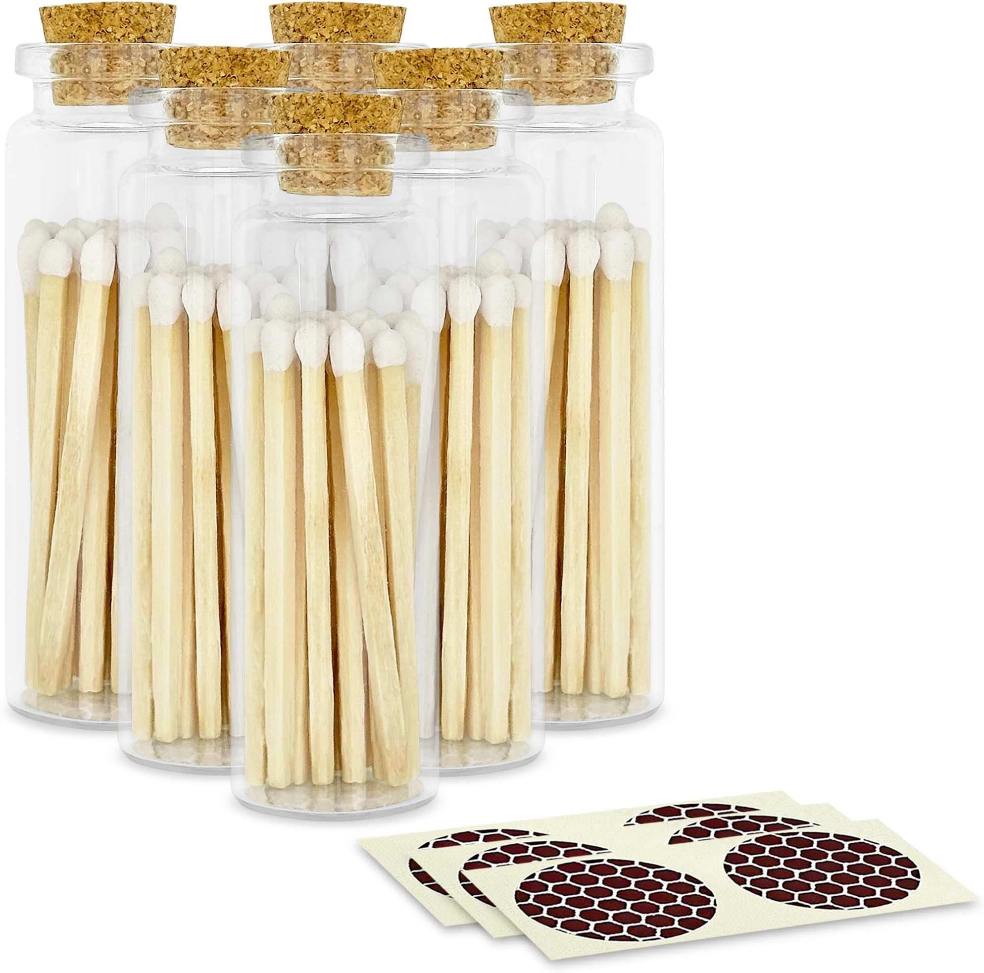 Amazon.com: River Birch White Tip Matches in Jar with Striker ...