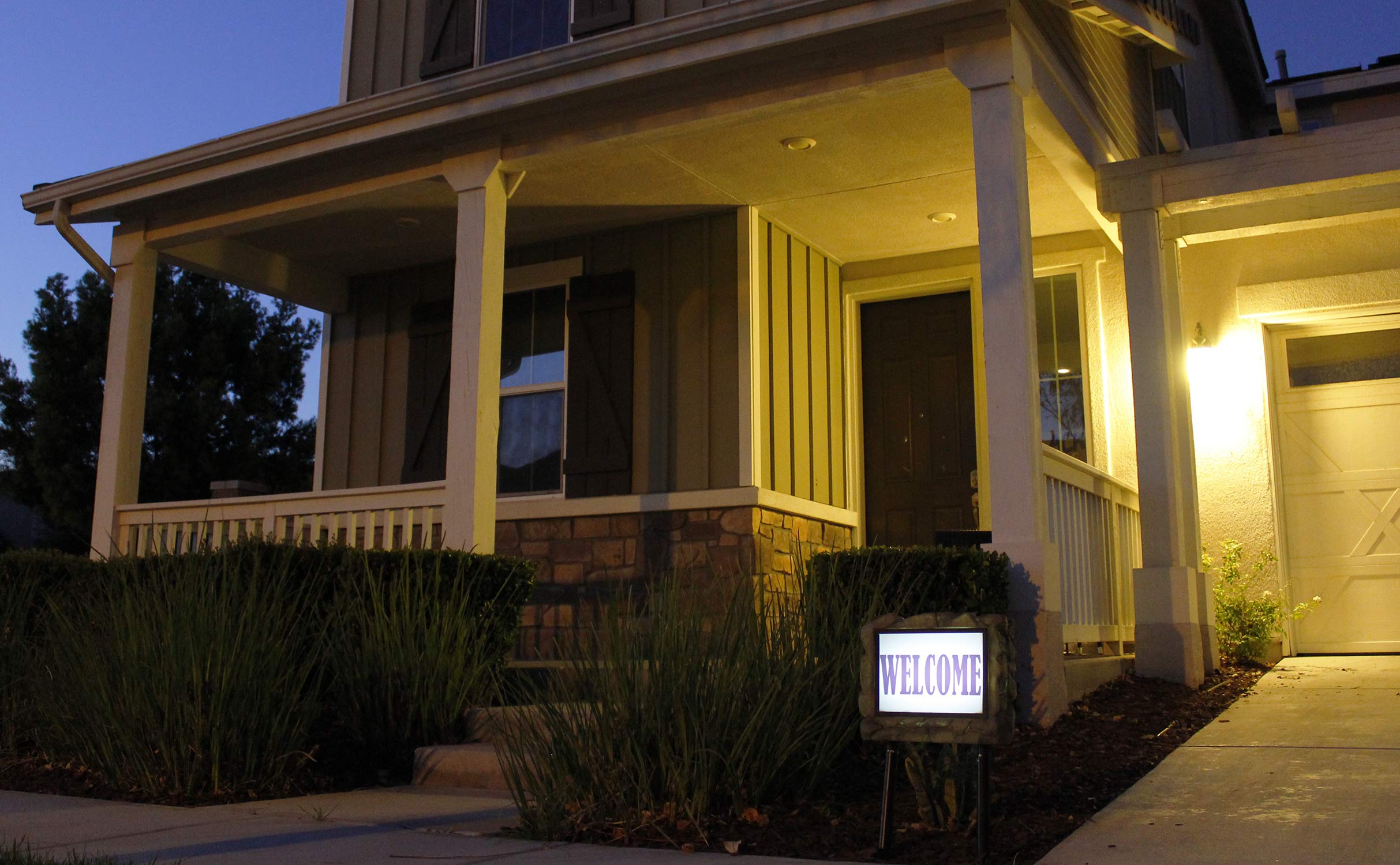 Snapklik.com : Natures Mark Solar Power Lighted Sign - LED Illuminated ...