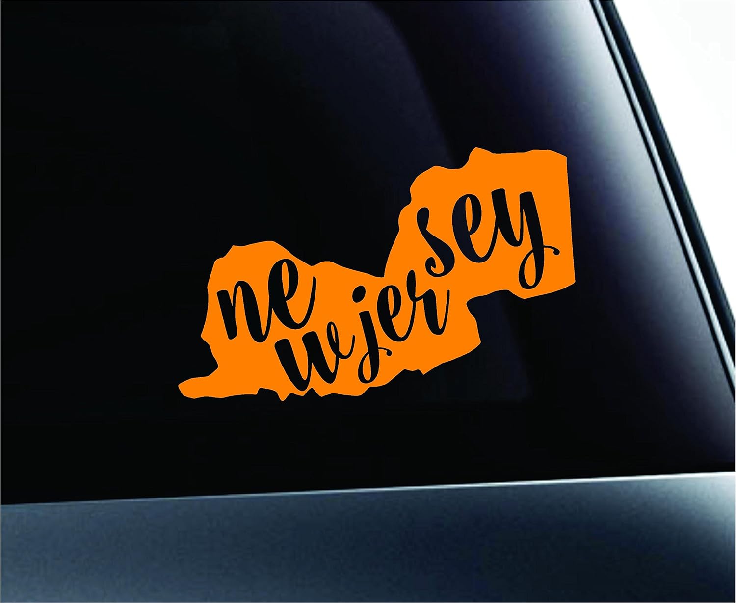 Amazon.com: State Cursive New Jersey Text Symbol Decal Family Love Car ...