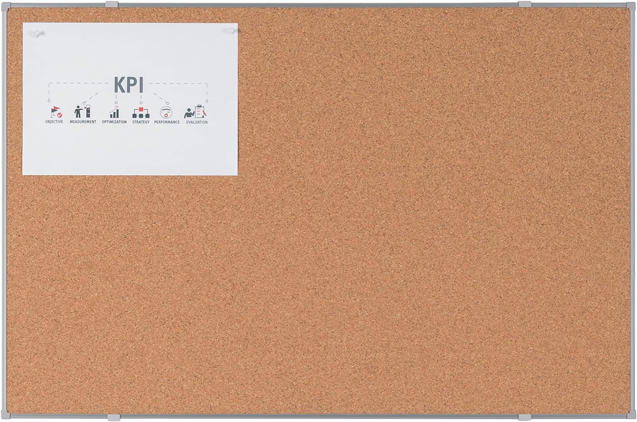 Q-Connect Lightweight Cork Noticeboard 600 x 900 mm : Amazon.co.uk ...
