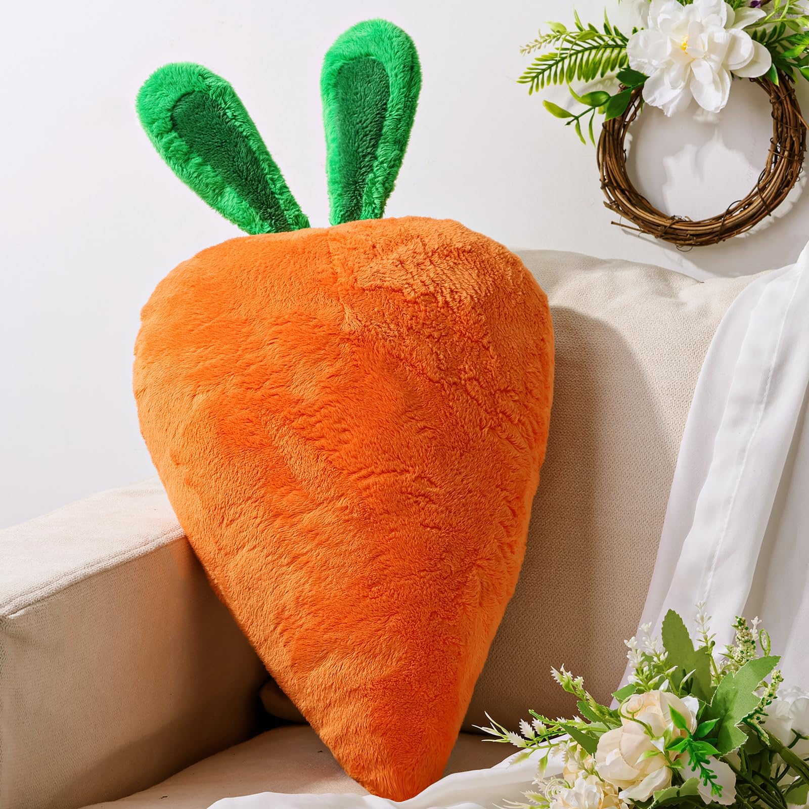 Amazon.com: Bunny Chorus Easter Throw Pillow: Ultra Soft Fluffy Bunny ...