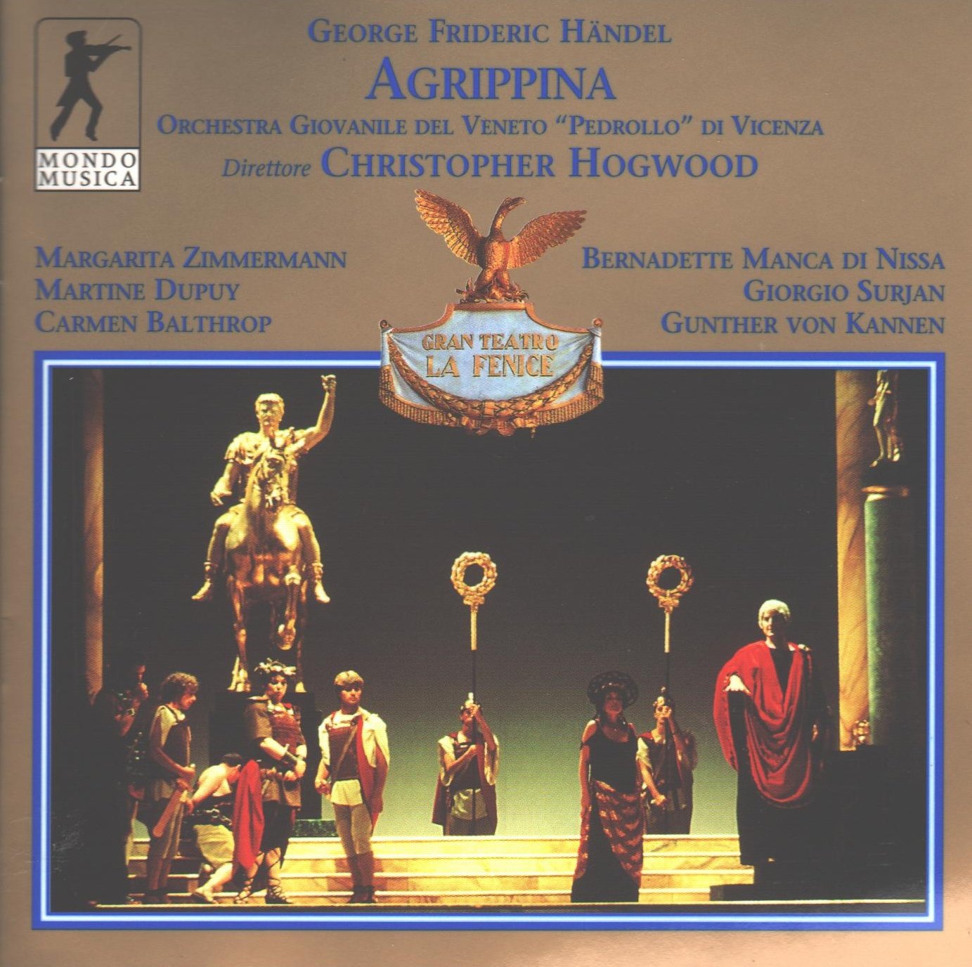 Agrippina: Handel, Zimmermann, Dupuy, Balthrop, Hogwood: Amazon.es: CD ...