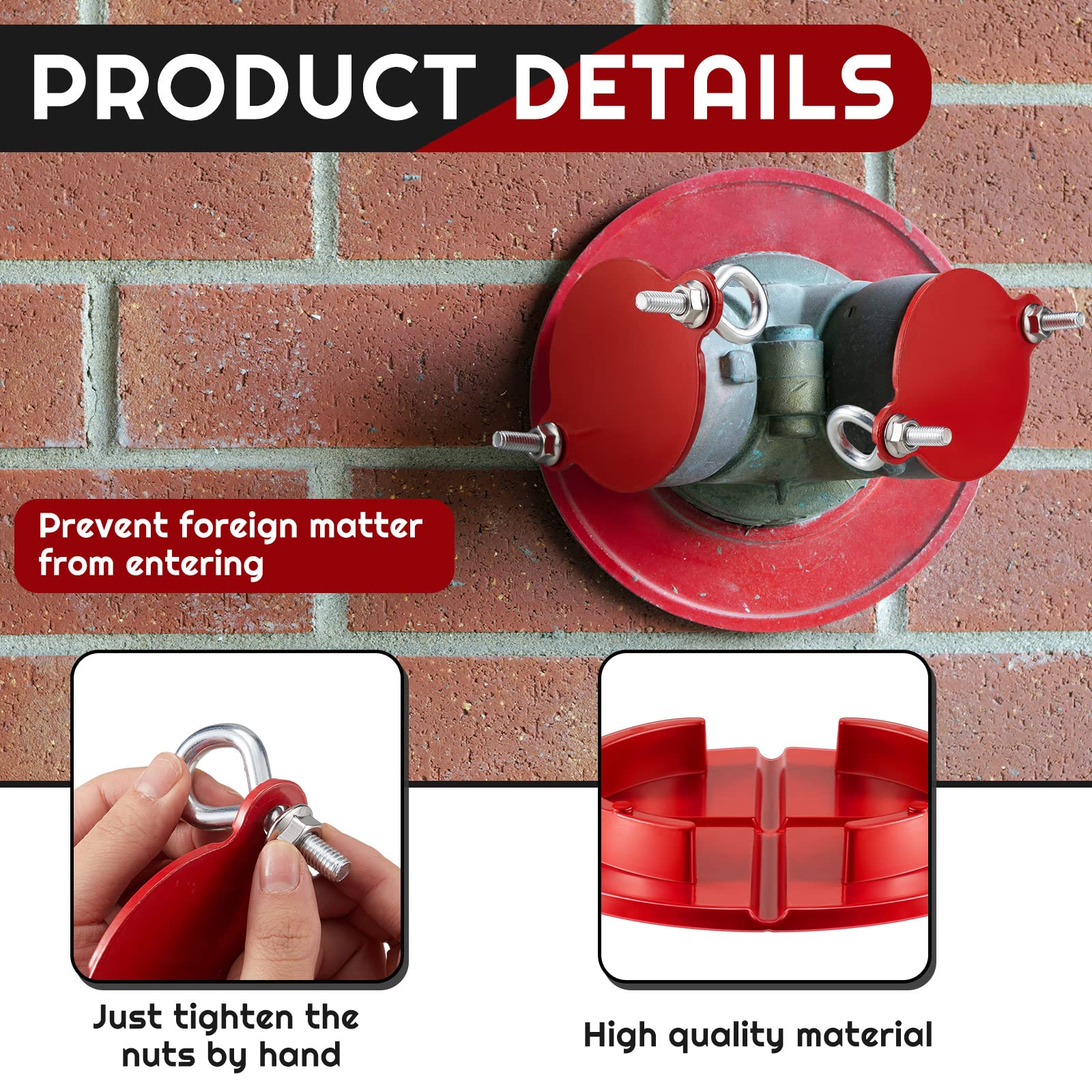 Snapklik.com : Xuhal Fire Sprinkler Covers Aluminum 2-1/2 Fire ...