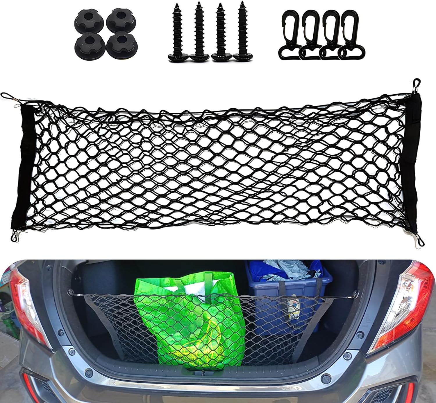 Amazon.com: Irinidig 1 PC Car Trunk Luggage Net, 43.3" x 15.74 ...