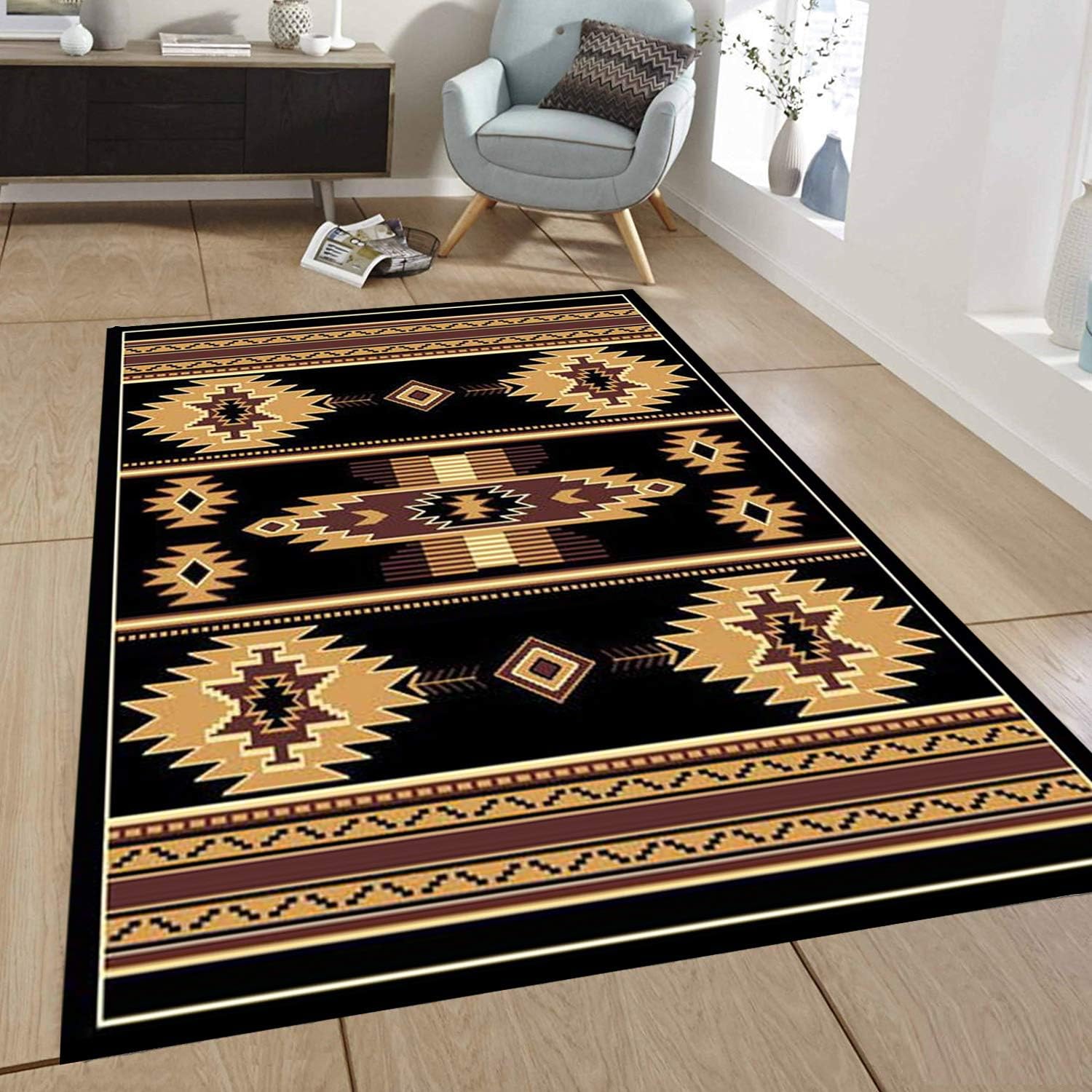 Amazon.com: Champion Rugs Southwest Native American Navajo Indian Aztec ...
