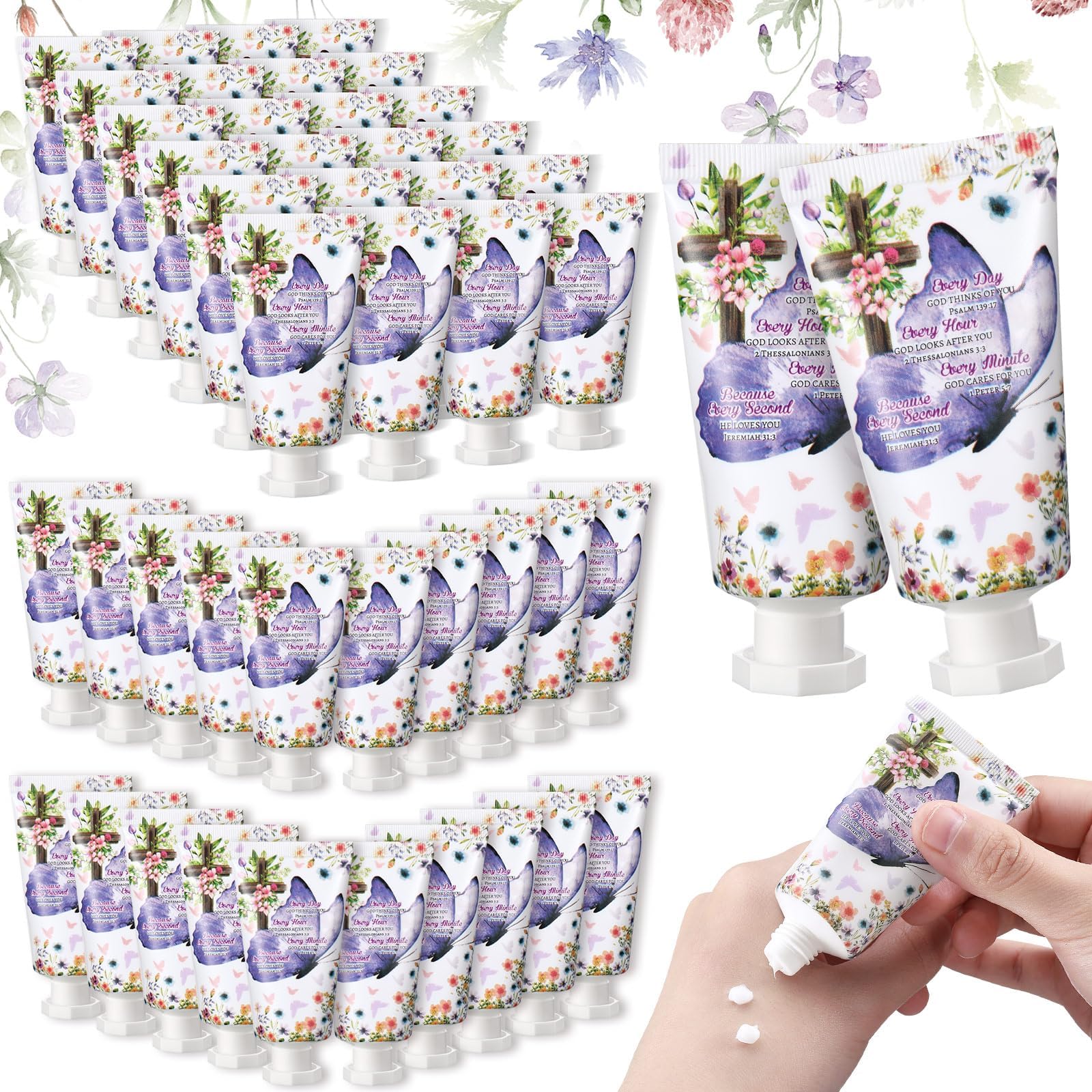 Amazon.com : 50 Pack Christian Hand Lotion Bulk Gifts for Women Breast ...