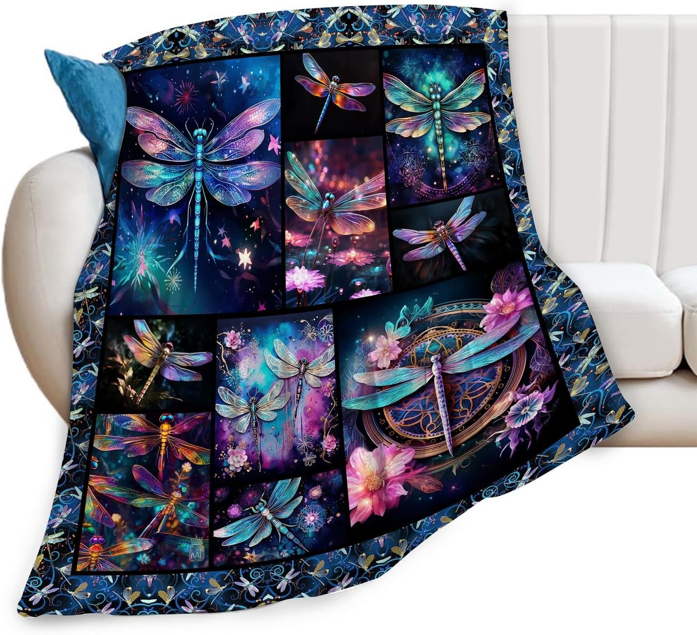 Amazon.com: Dragonfly Blanket Dragonfly Throw Blanket Gifts for Women ...
