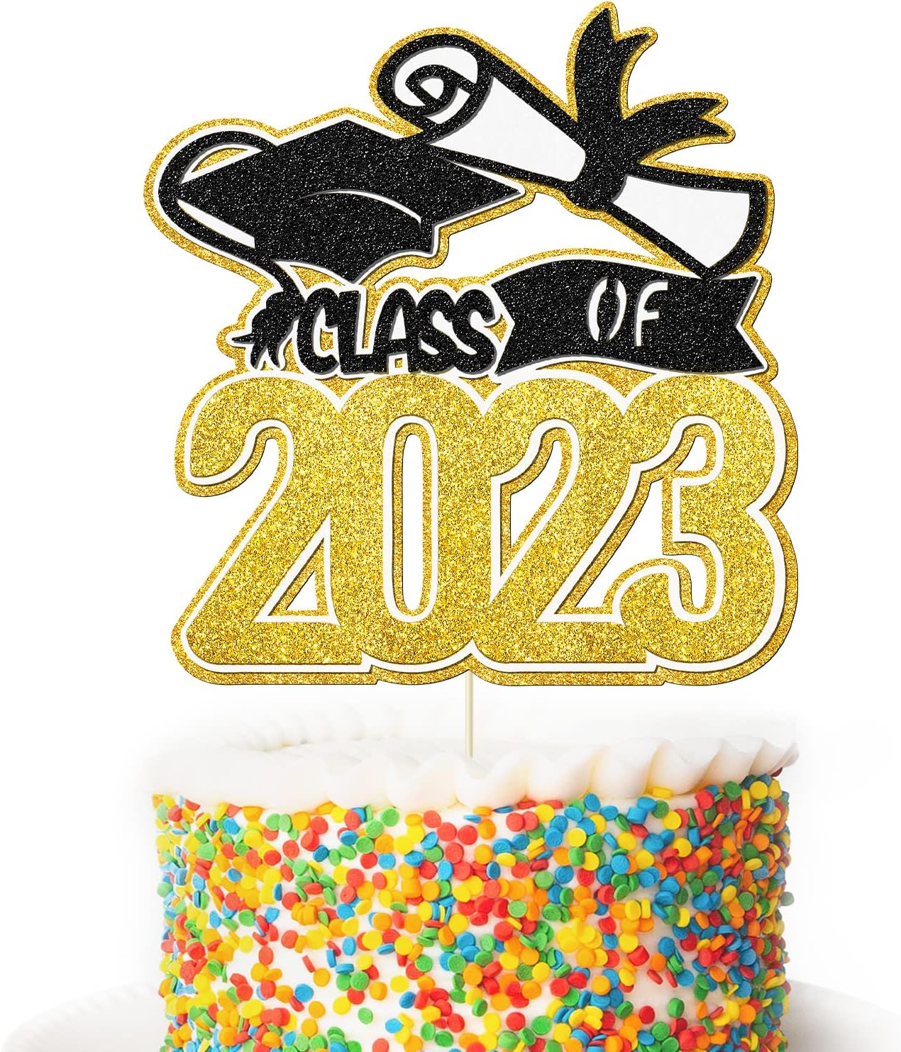 Amazon.com: Class of 2023 Cake Topper Congratulations Cake Toppers ...