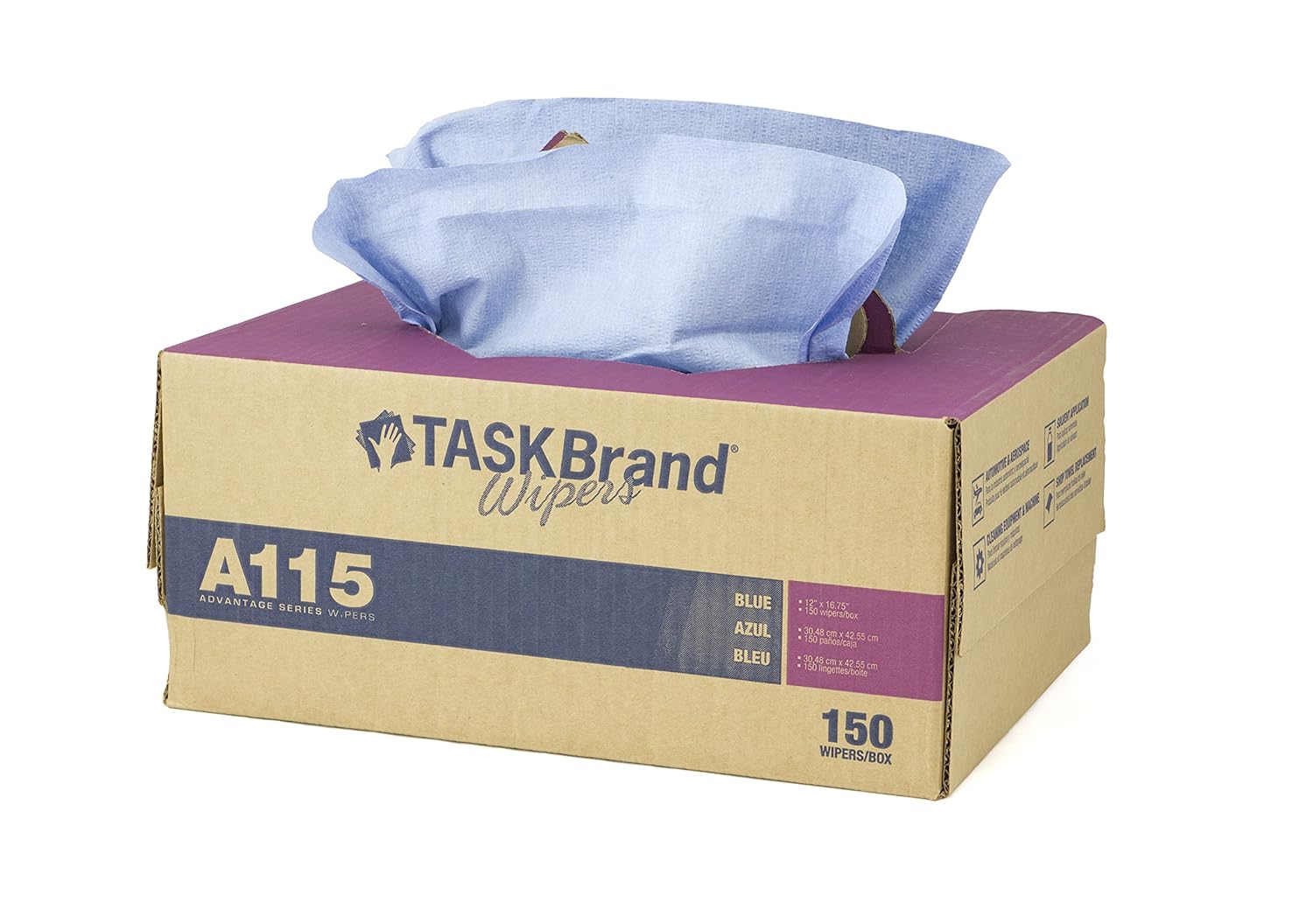TaskBrand N-A115ITB Advantage Series Interfold Wipers Cloth for Heavy ...