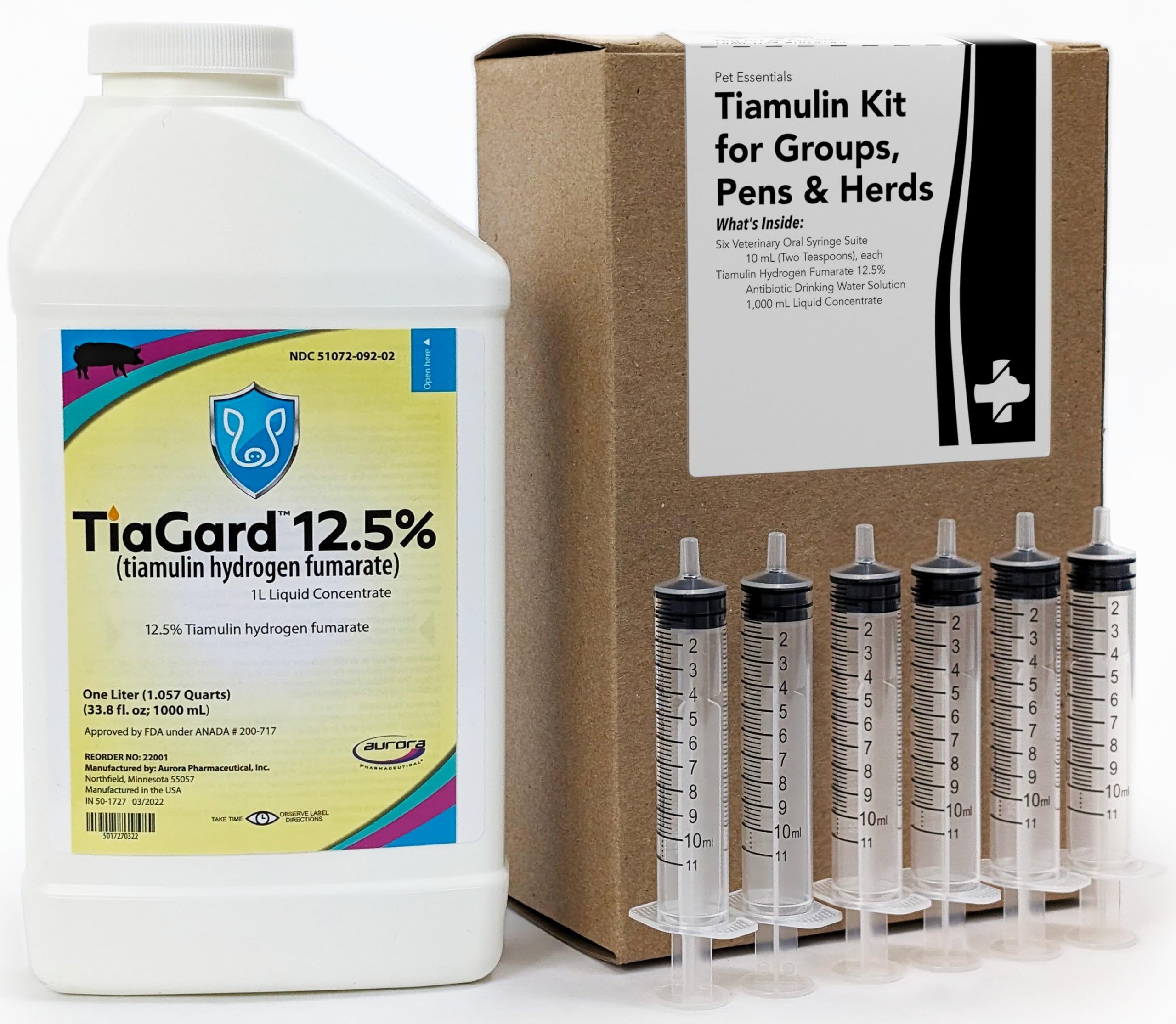 Amazon.com: TiaGard Tiamulin 12.5% Liquid Concentrate (1,000 mL) w ...