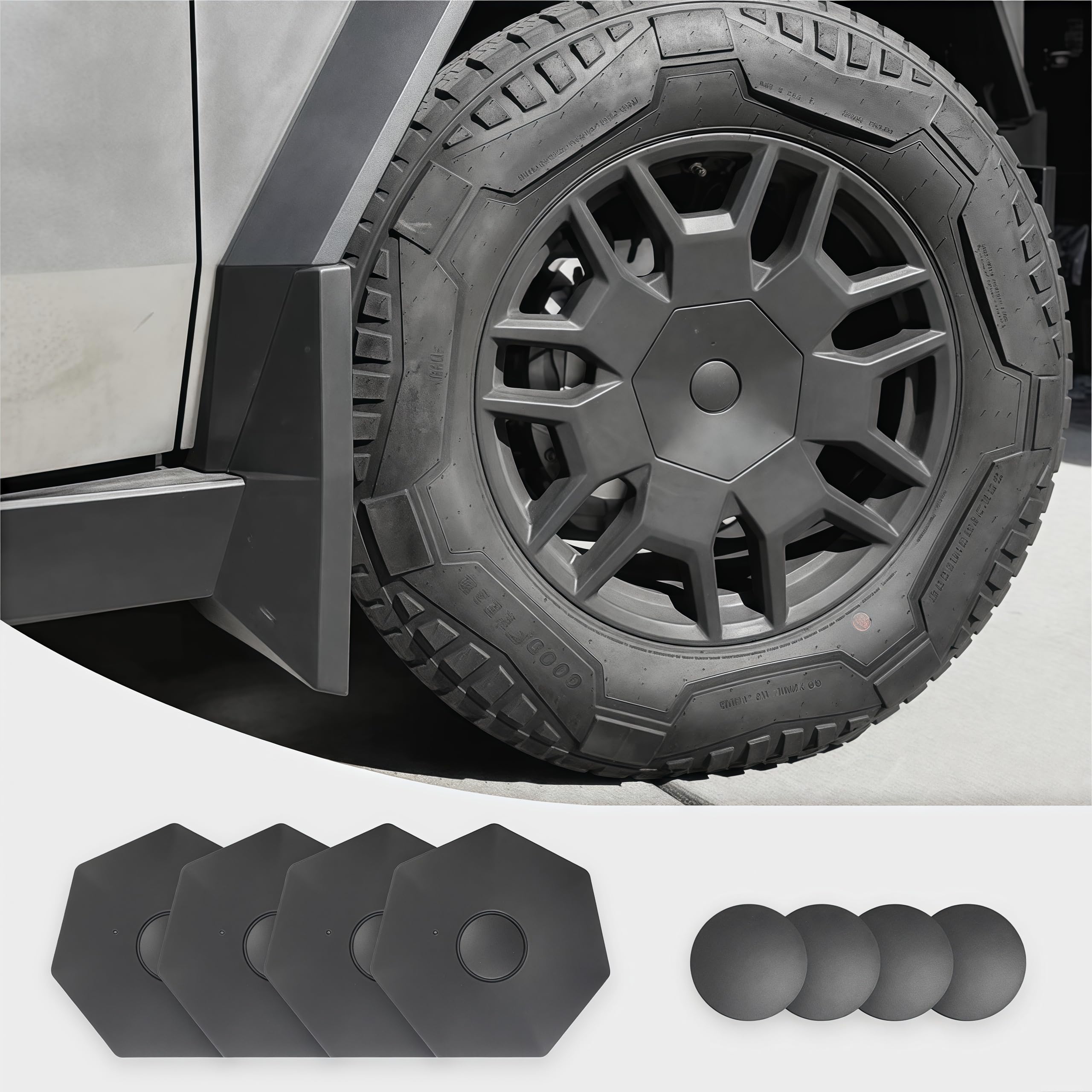 Amazon.com: CyberGear 4PCS Wheel Center Caps Hub Cover for Tesla ...