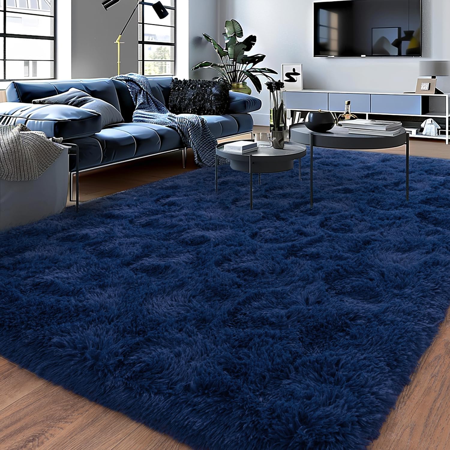 Amazon.com: Shag Area Rugs for Living Room, Soft Fuzzy Plush Rugs ...