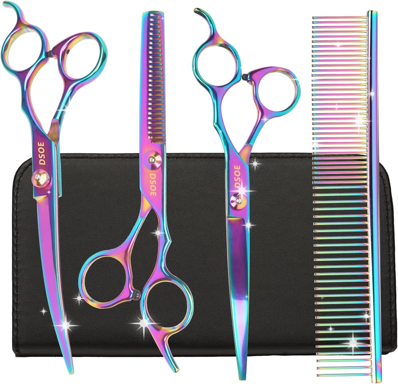 Amazon.com: IDQQUQQ 6-piece set of pet grooming scissors and nail ...