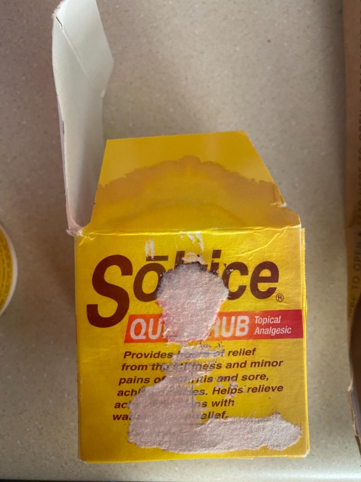 Amazon.com: Oakhurst Soltice Quick Rub Topical Pain Reliever, 3 Ounces ...