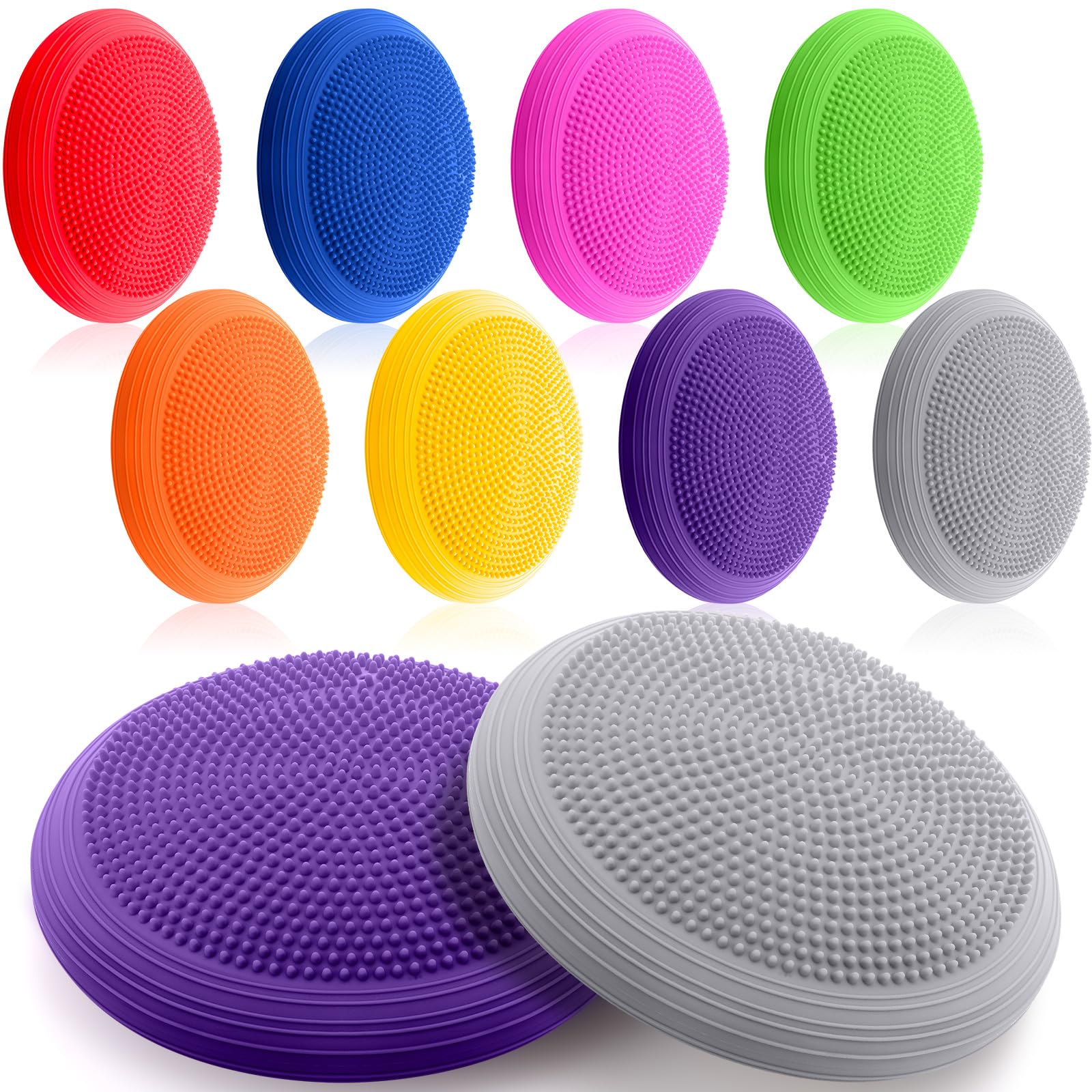 Snapklik.com : Libima 8 Pcs Wiggle Seat Inflated Wobble Cushion Sensory ...