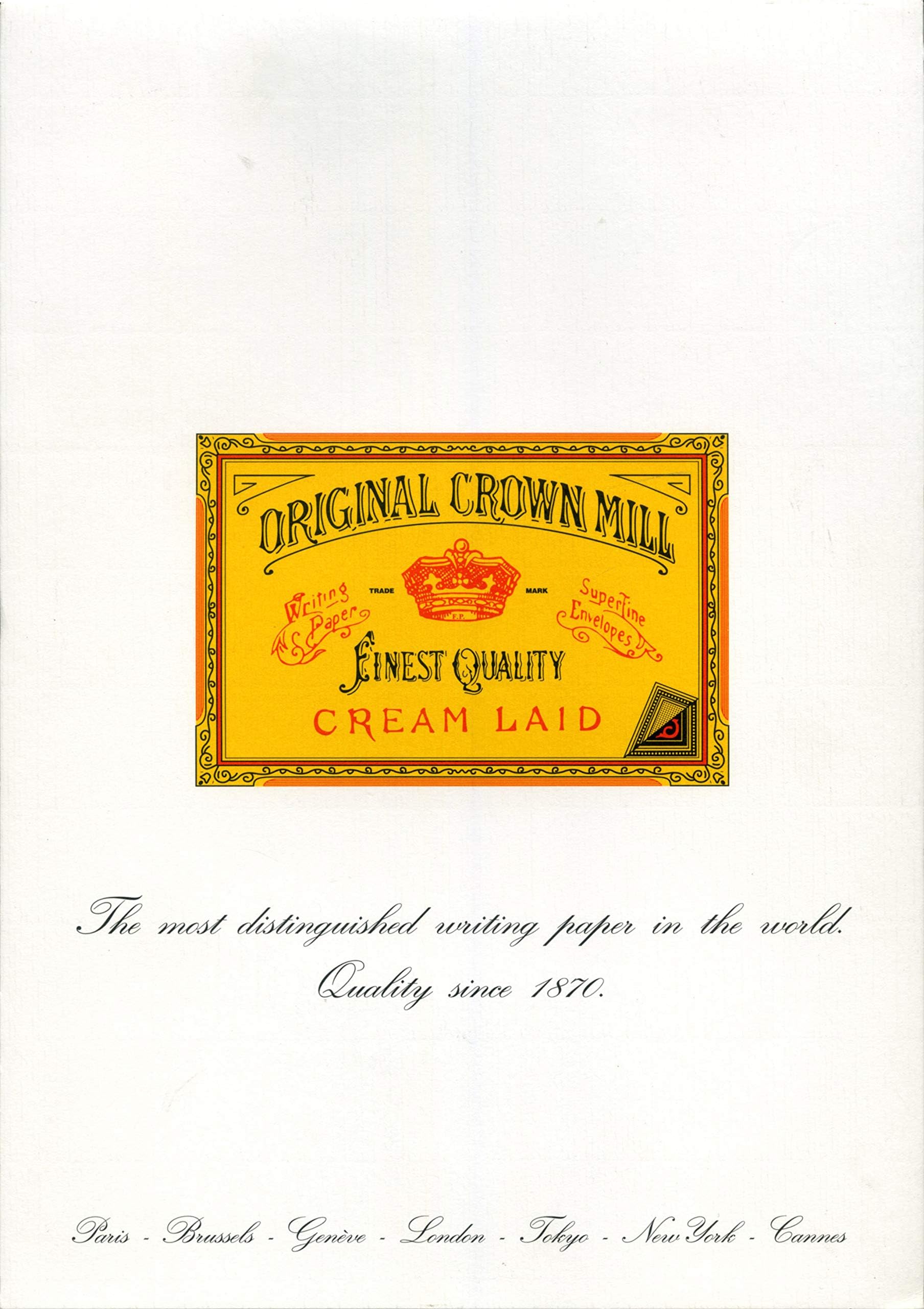 Amazon.com : Original Crown Mill A4 Writing Paper, 50 Sheets, White ...