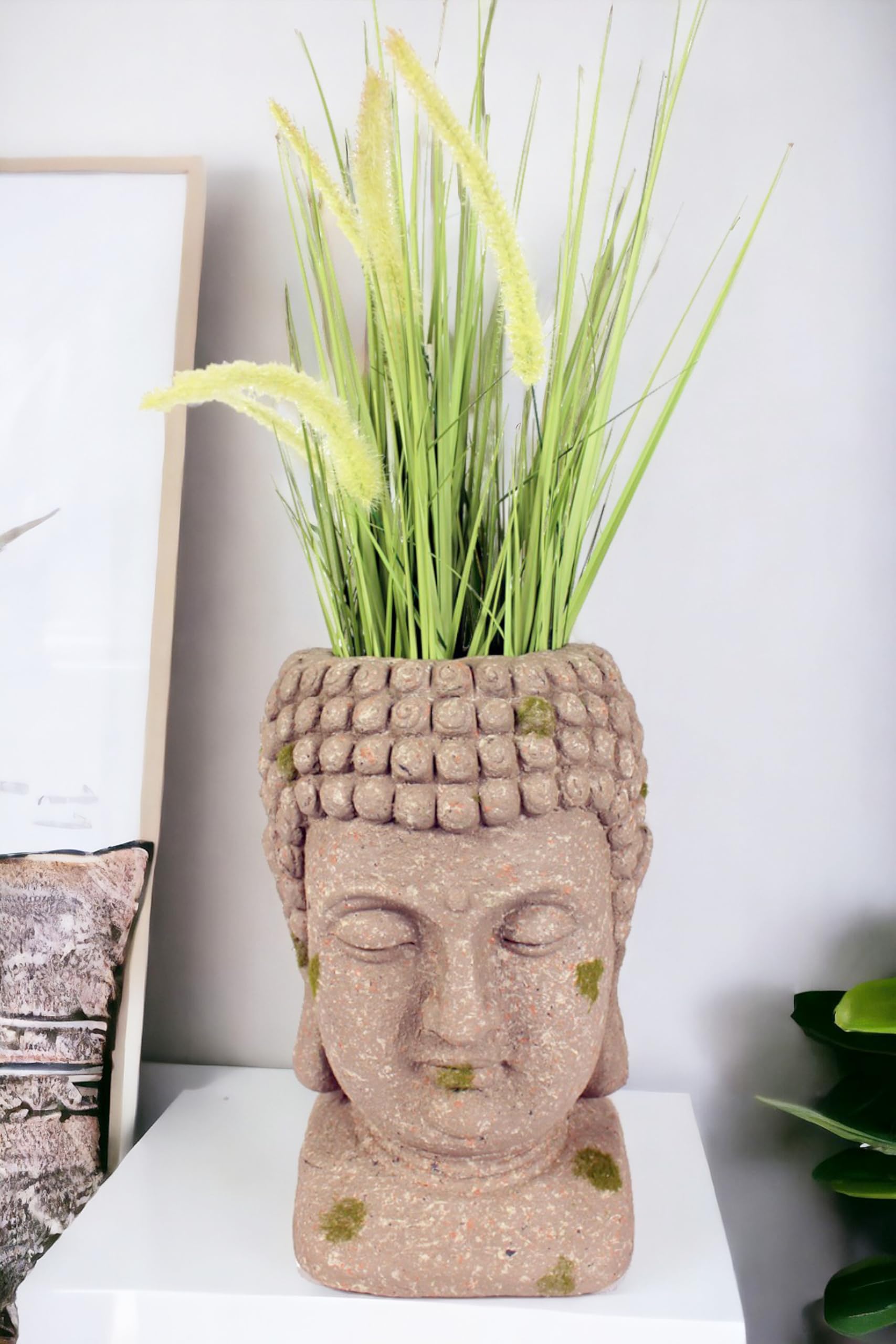 Artificial Rock Flower Pot Rectangular Reclaimed Stone Flower Pot From