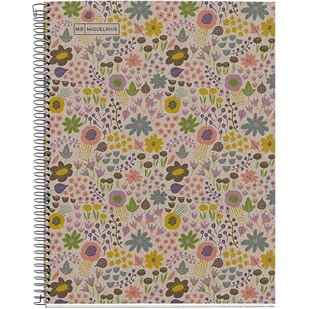 Amazon.com: Miquel Rius M Fashion 4 Subject Spiral Notebooks, Pack of 5 ...