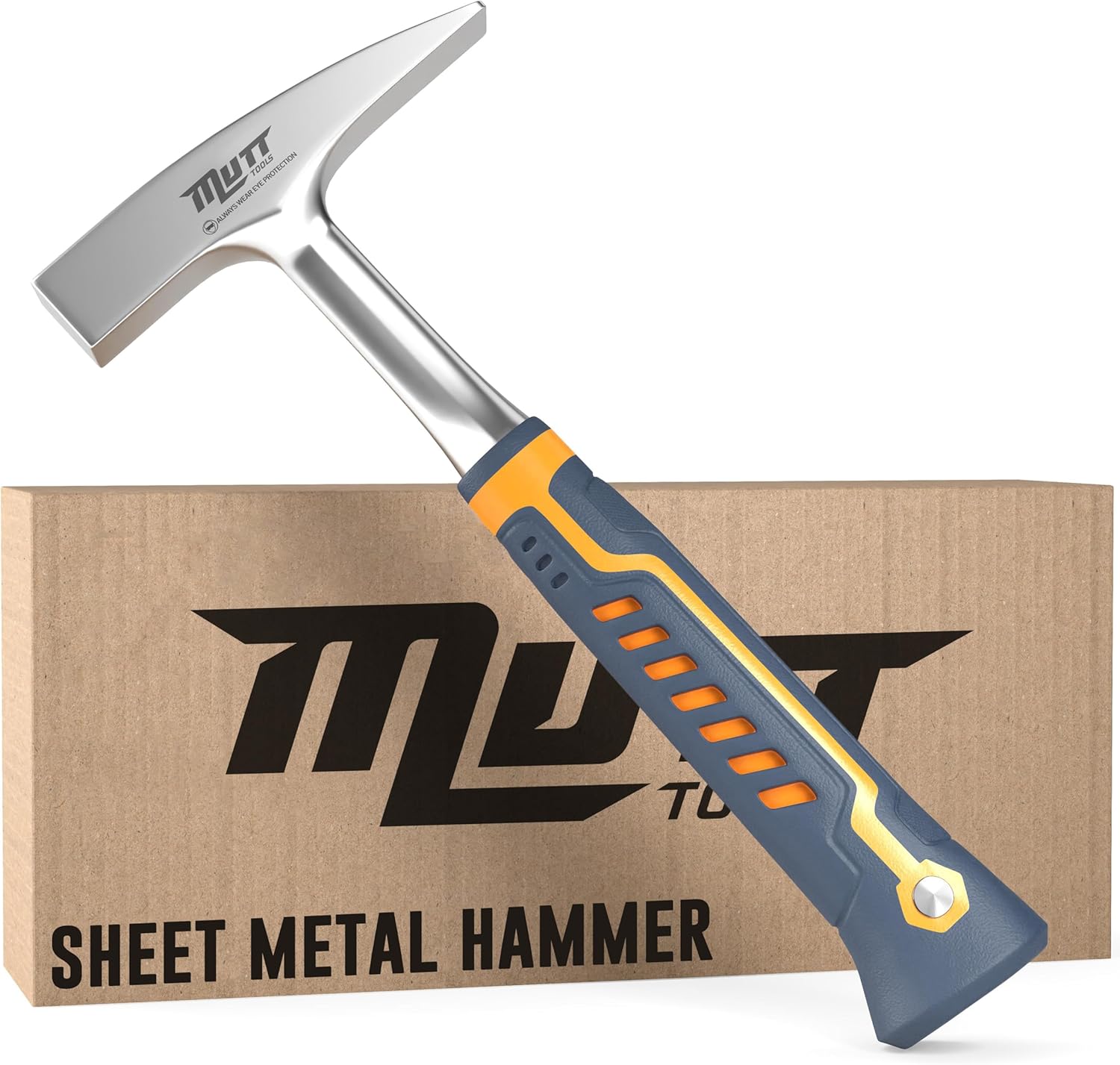 AMERICAN MUTT TOOLS Sheet Metal Hammer – 18oz Tinners Hammer One Piece ...