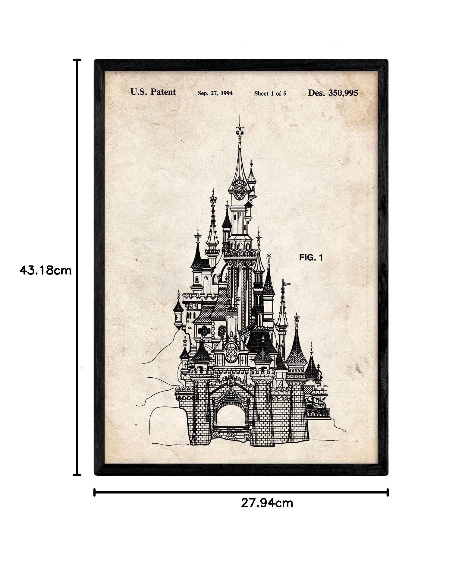 Castillo De Disney En Blanco Y Negro