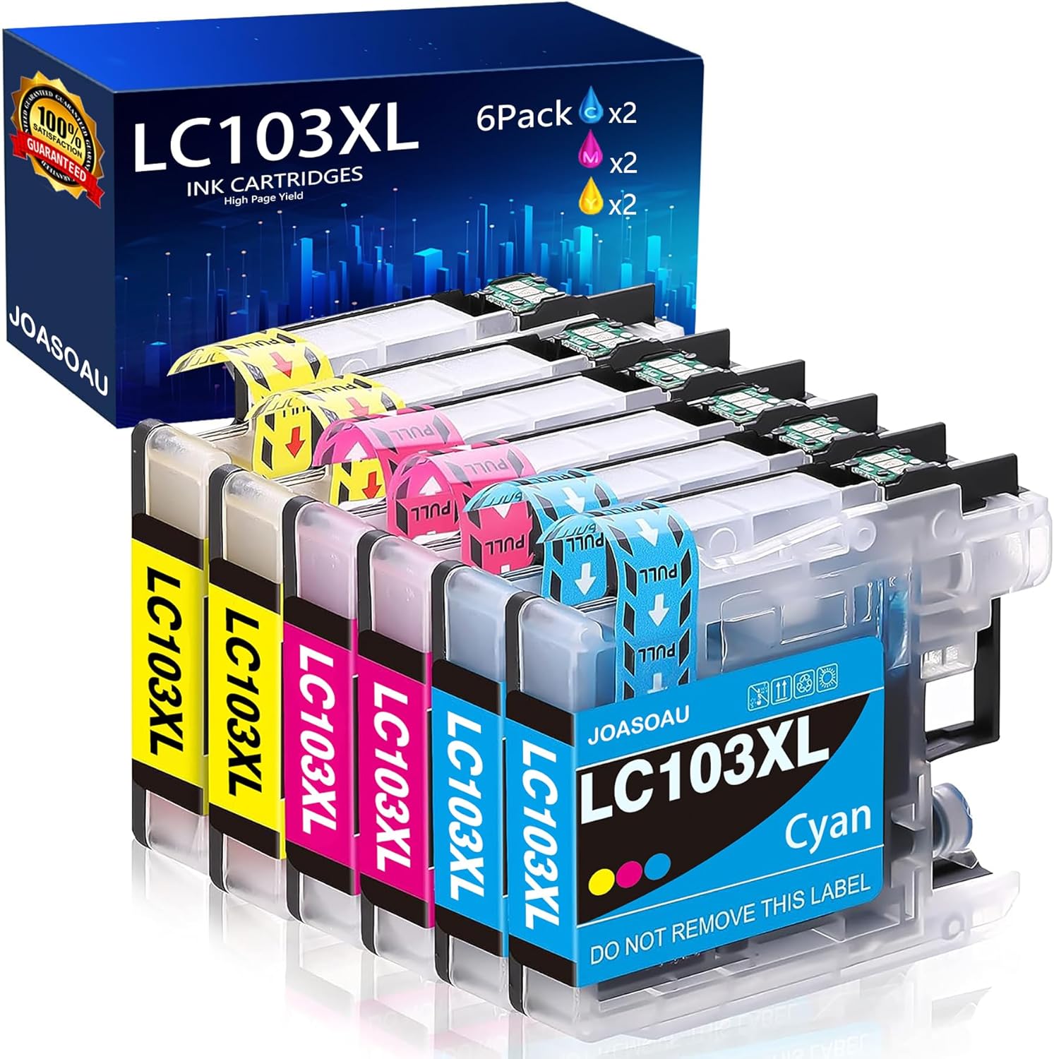 Amazon.com: JOASOAU LC103 XL Compatible for Brother LC103 Ink Cartridges for Brother Printer ...