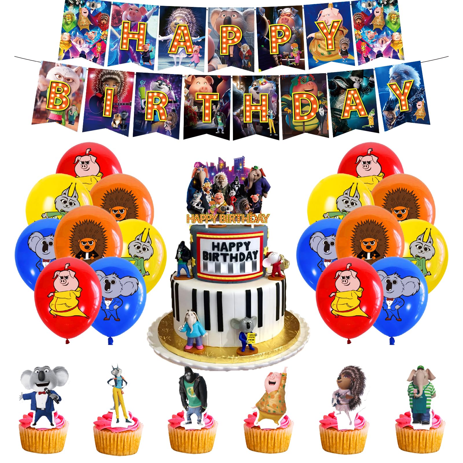 Sing Birthday Party Decorations Sing Birthday Party Supplies Sing ...