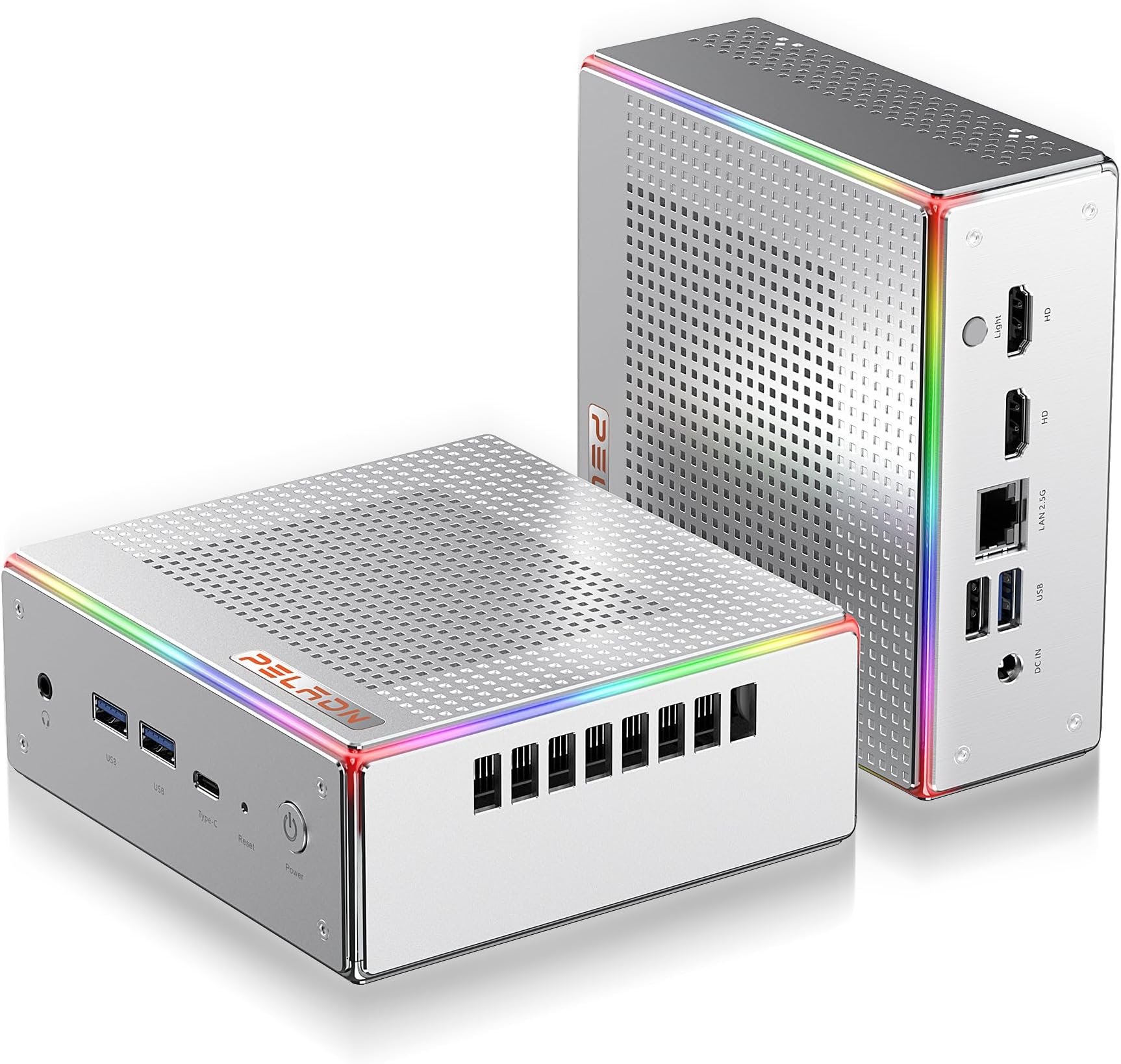 PELADN HA-4 Mini Gaming PC, AMD Ryzen 7 7840HS (8C/16T, Max 5.1GHz ...